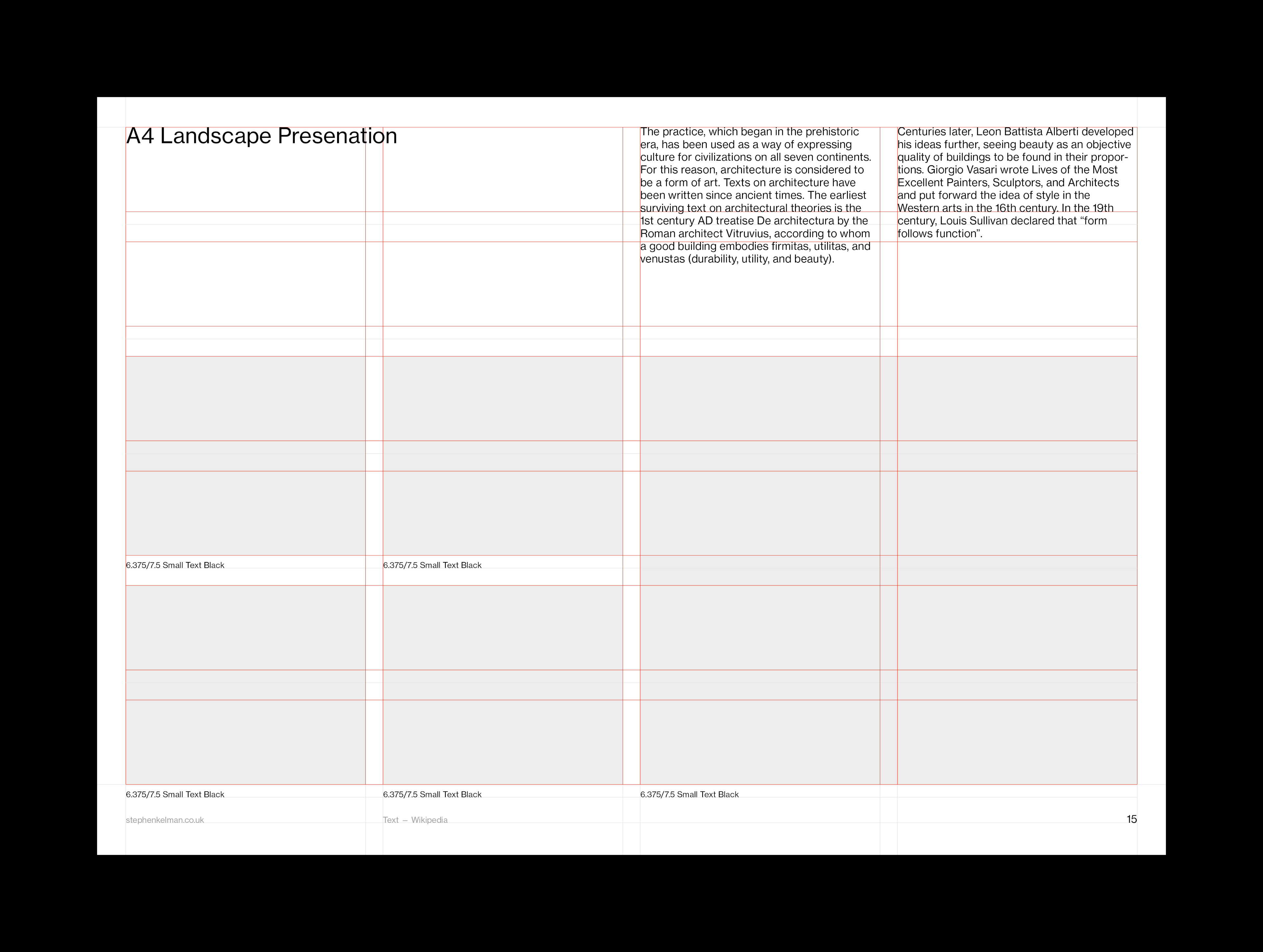 Stephen Kelman - A4 Presentation Grid System for InDesign Stephen Kelman - A4 Presentation Grid System for InDesign