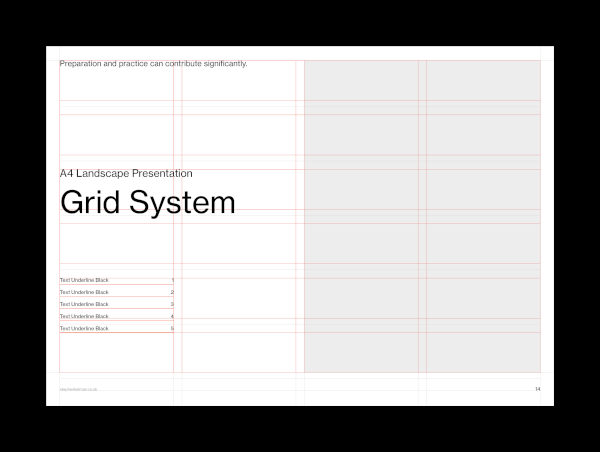 Stephen Kelman - A4 Presentation Grid System for InDesign