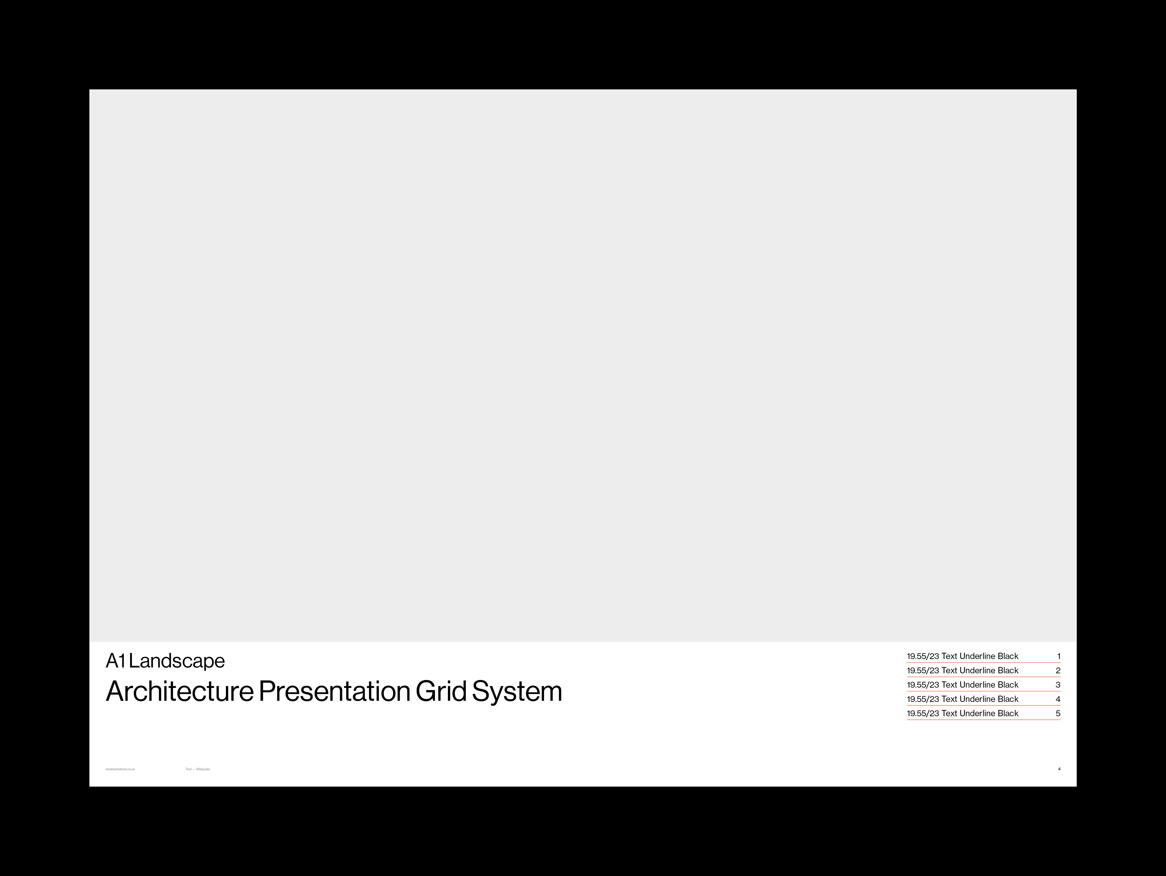 Stephen Kelman - A1 Presentation Grid System for InDesign