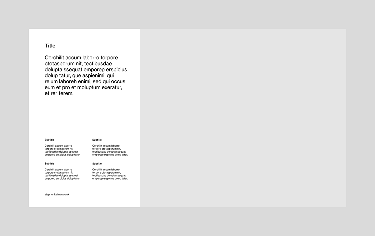 Stephen Kelman - Slide Deck Grid System for Adobe InDesign