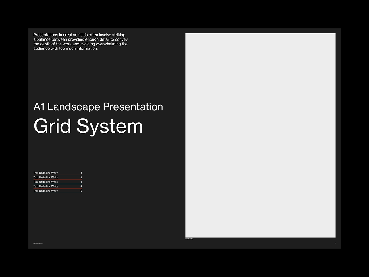 Stephen Kelman - A1 Presentation Grid System for InDesign