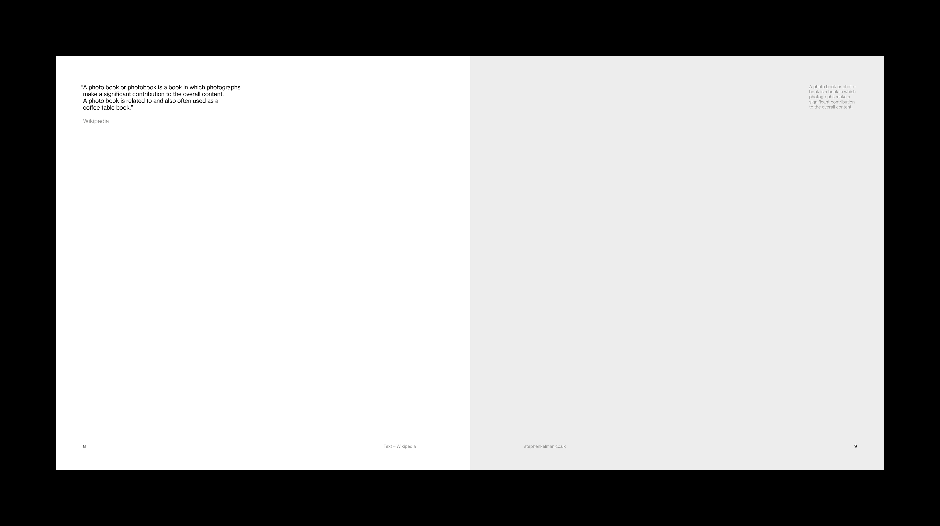 Stephen Kelman - Square Photobook Grid System for InDesign | Sans