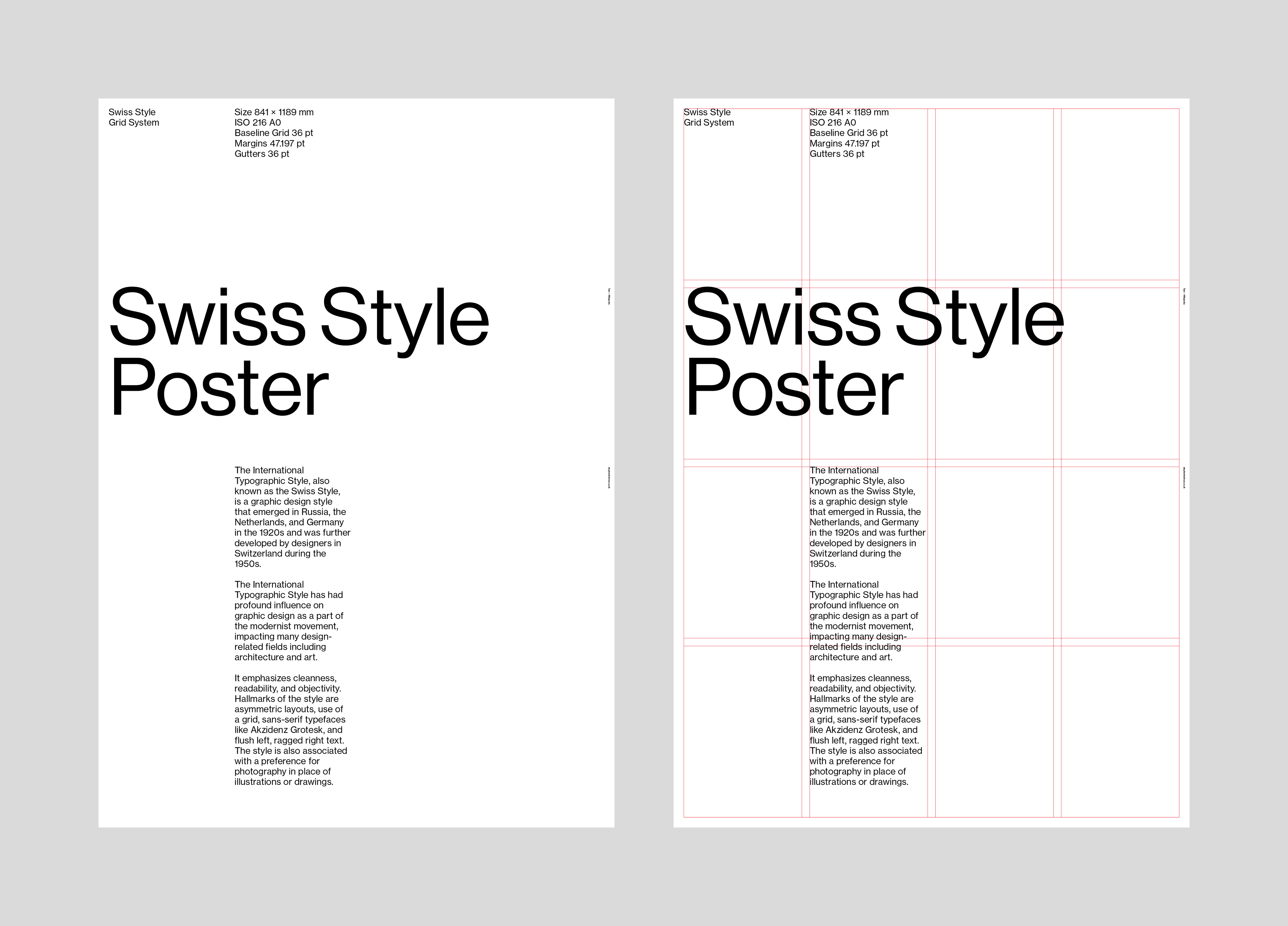 Stephen Kelman Swiss Style Poster Grid System For Indesign