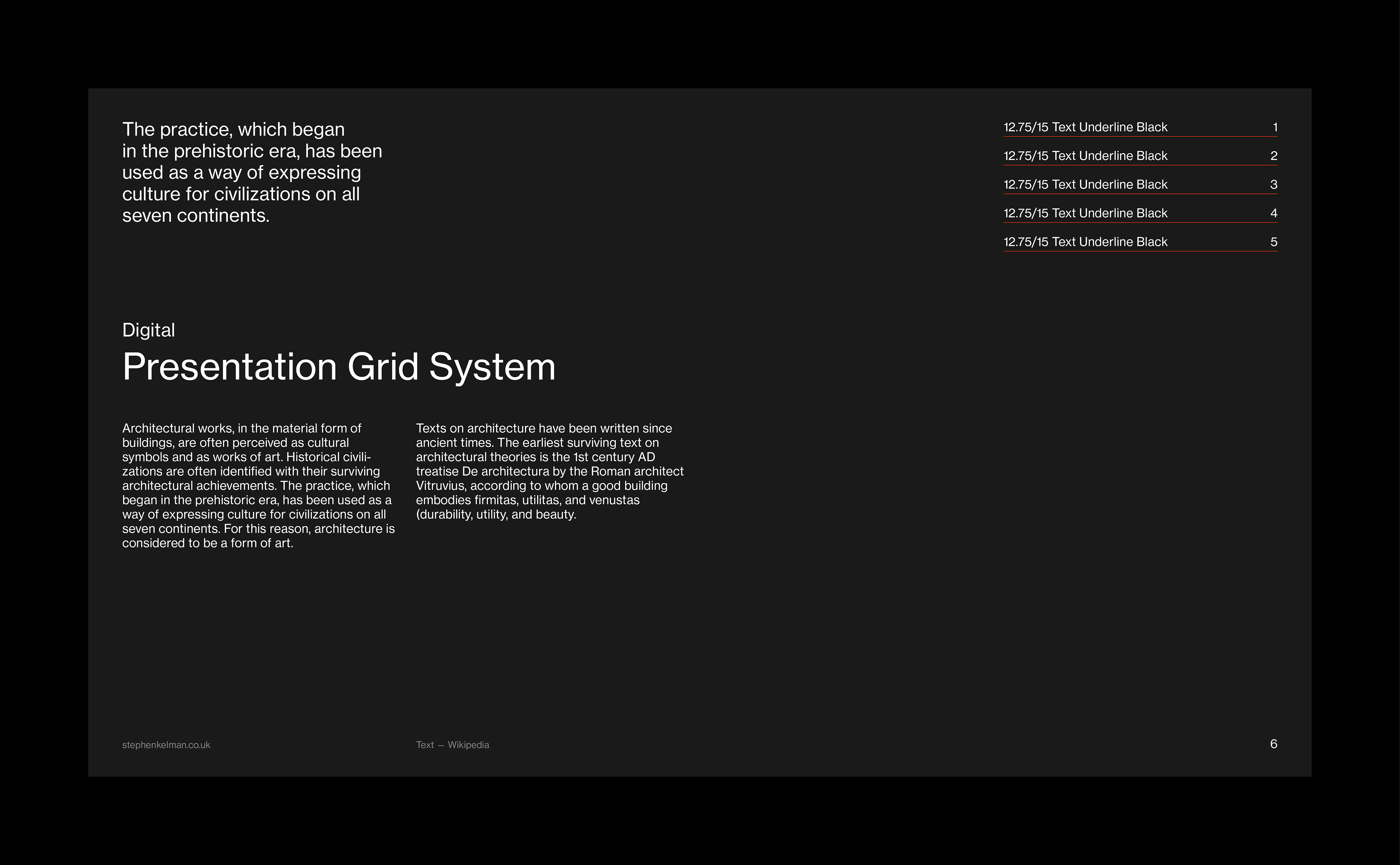 Stephen Kelman - Digital Presentation Grid System for InDesign