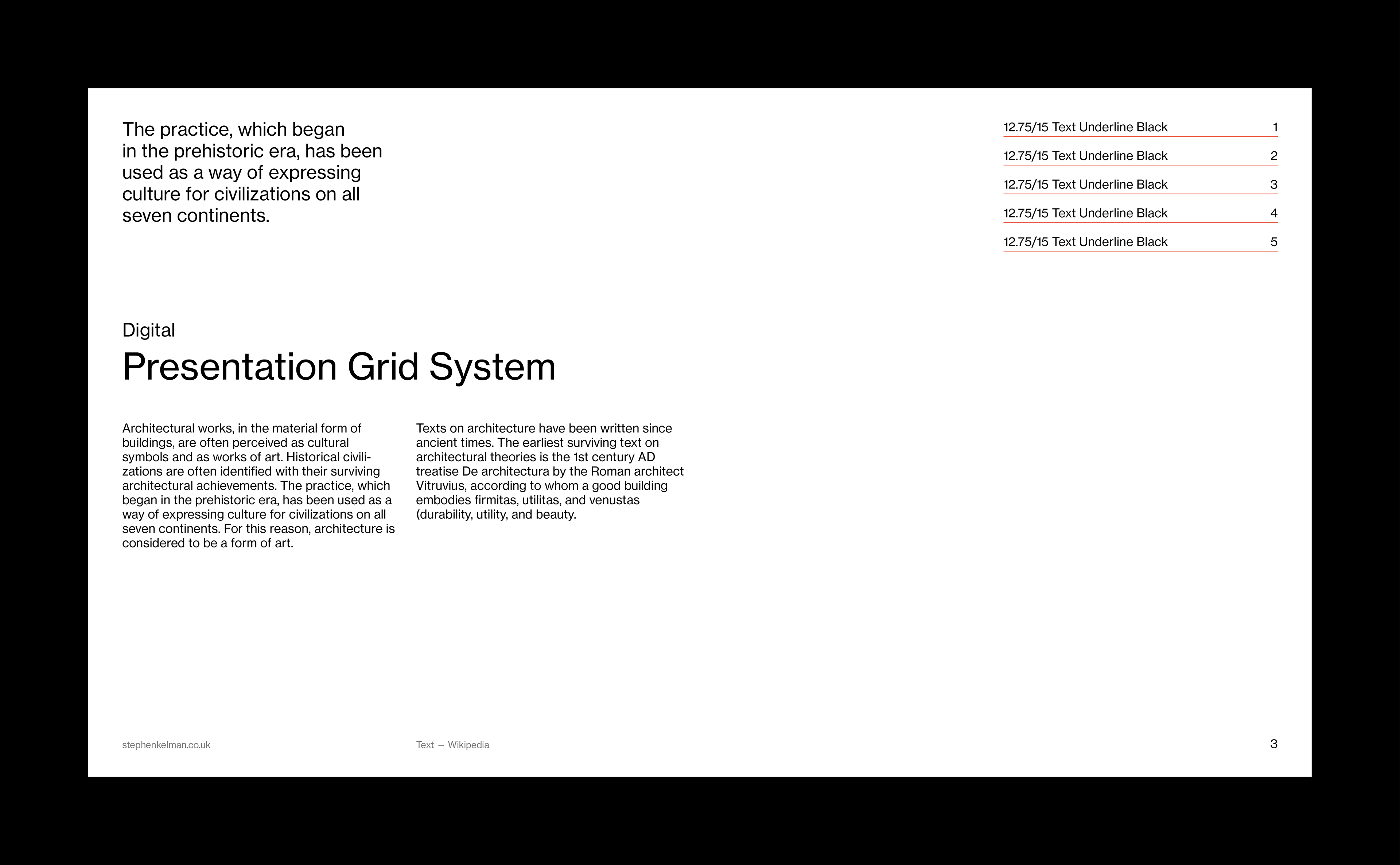 Stephen Kelman - Digital Presentation Grid System for InDesign