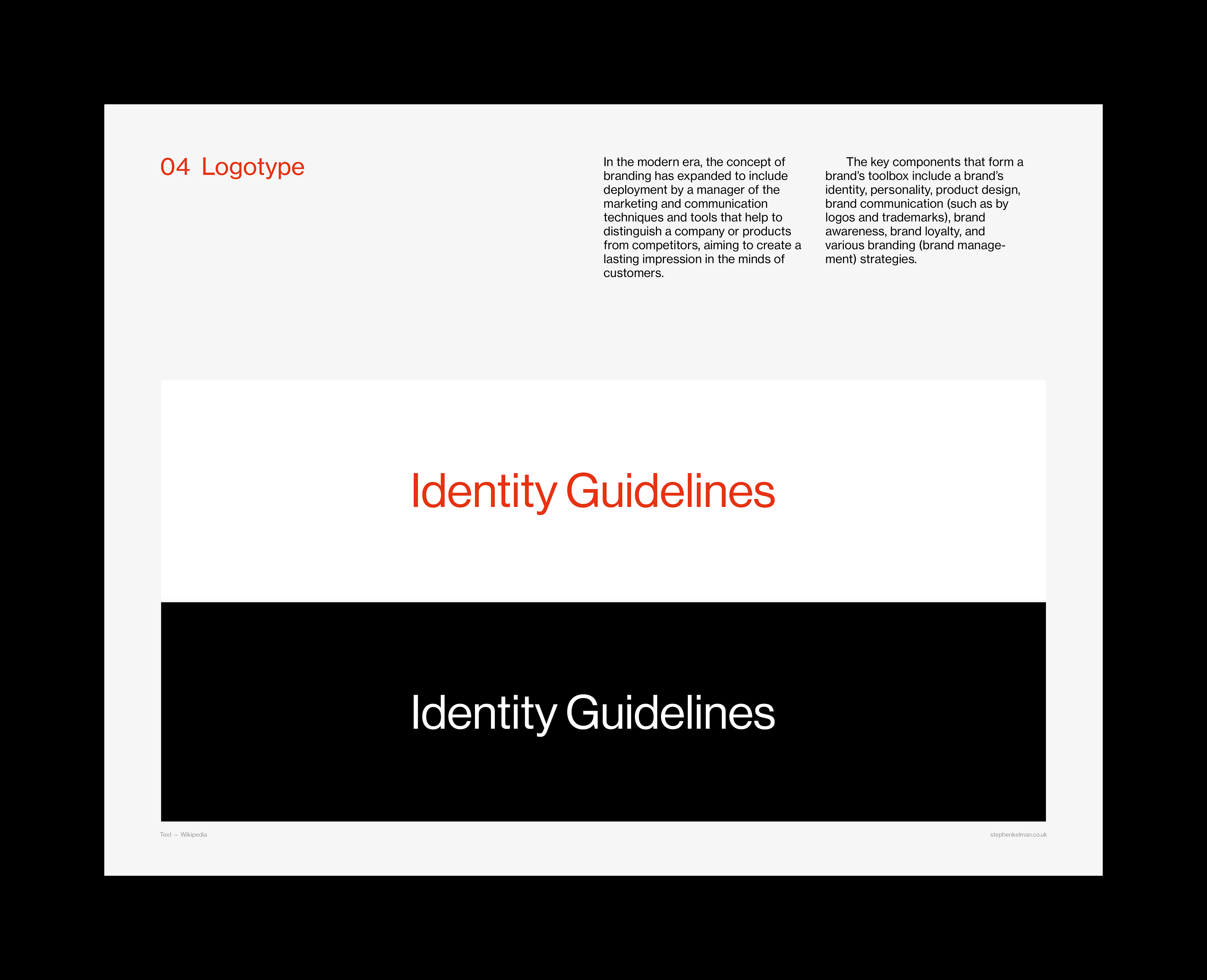 Stephen Kelman - Branding Guidelines Grid System – US Letter Landscape