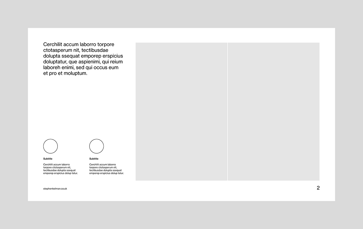 Stephen Kelman - Slide Deck Grid System for Adobe InDesign