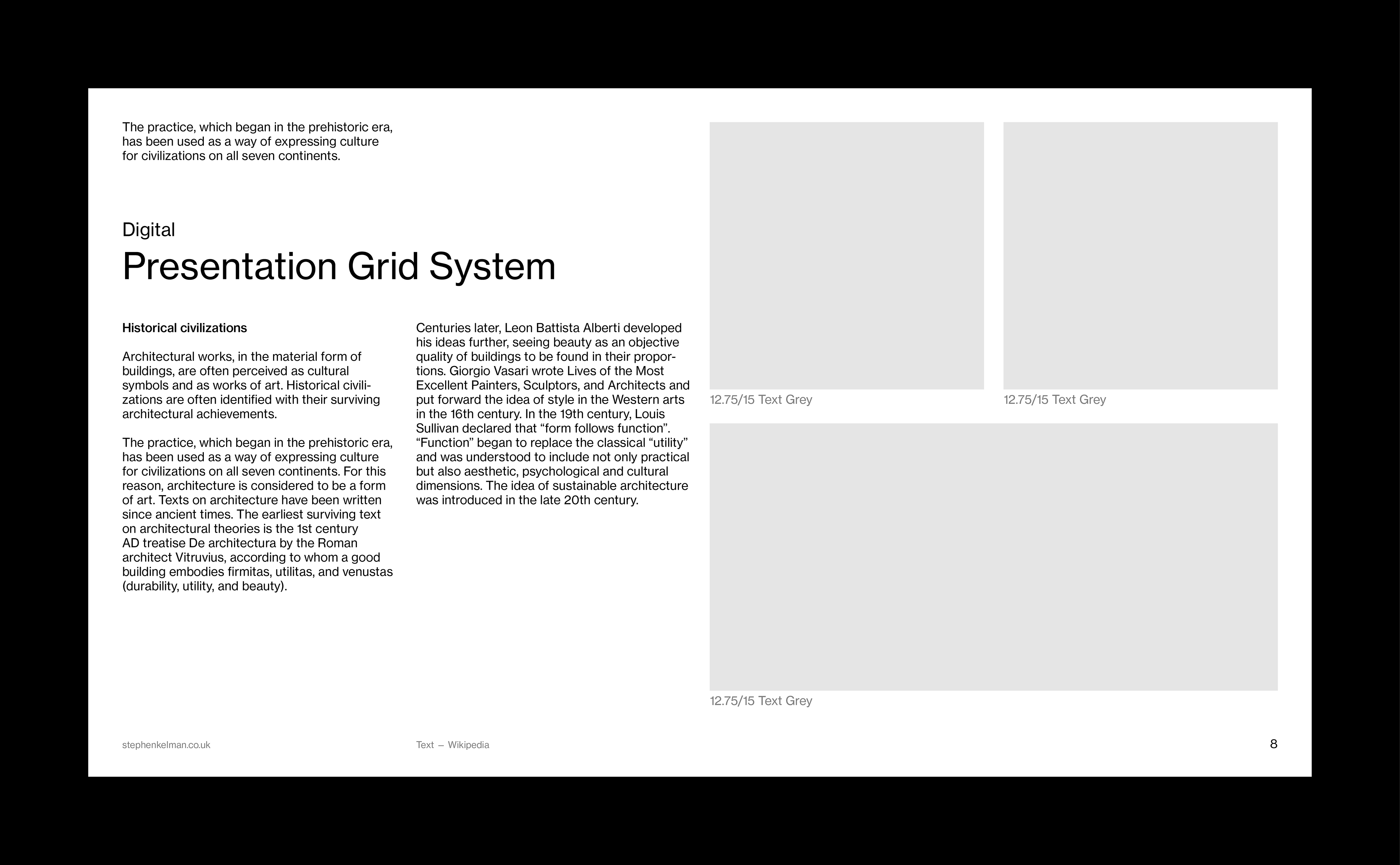 Stephen Kelman - Digital Presentation Grid System for InDesign