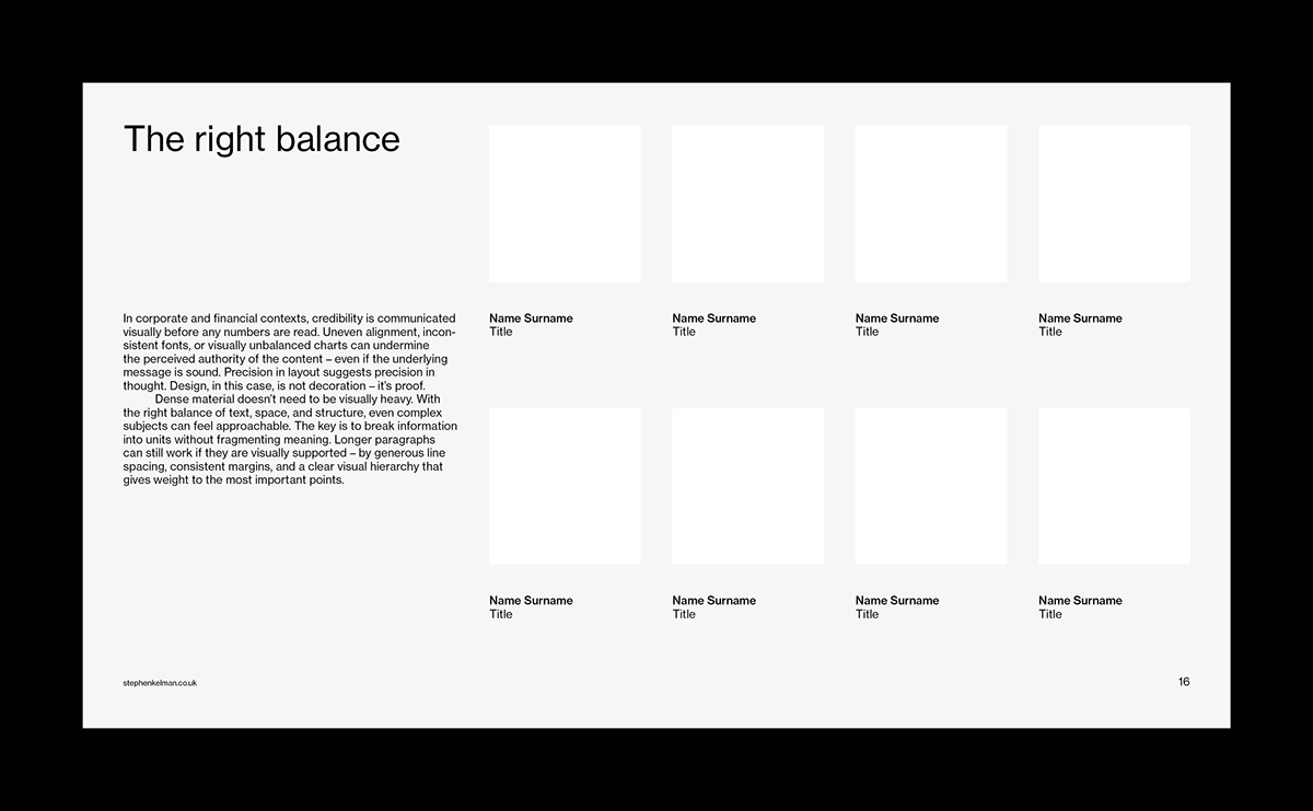 Stephen Kelman - Insight Presentation Grid System for InDesign