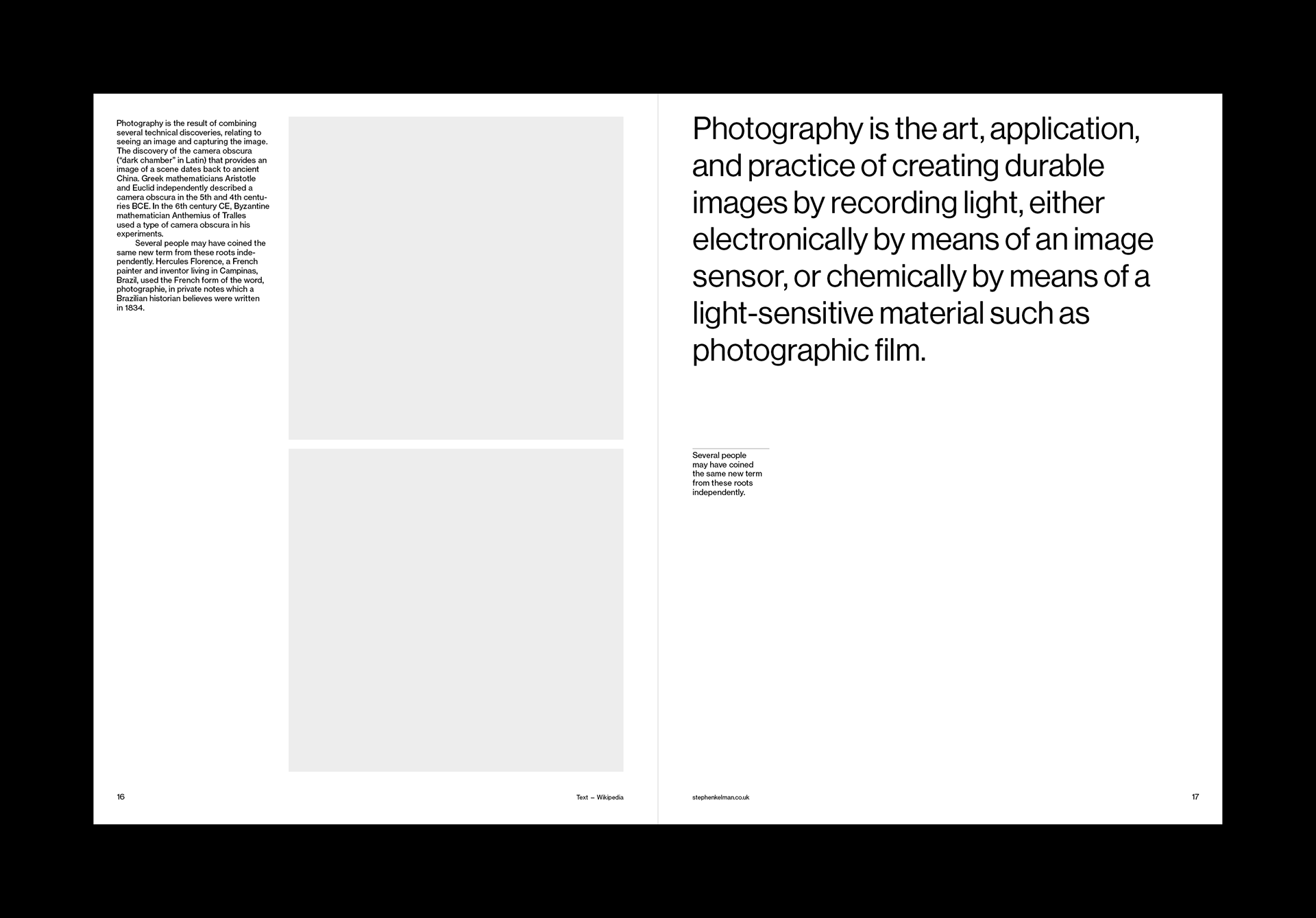 Stephen Kelman - US Letter Photography Grid System for InDesign