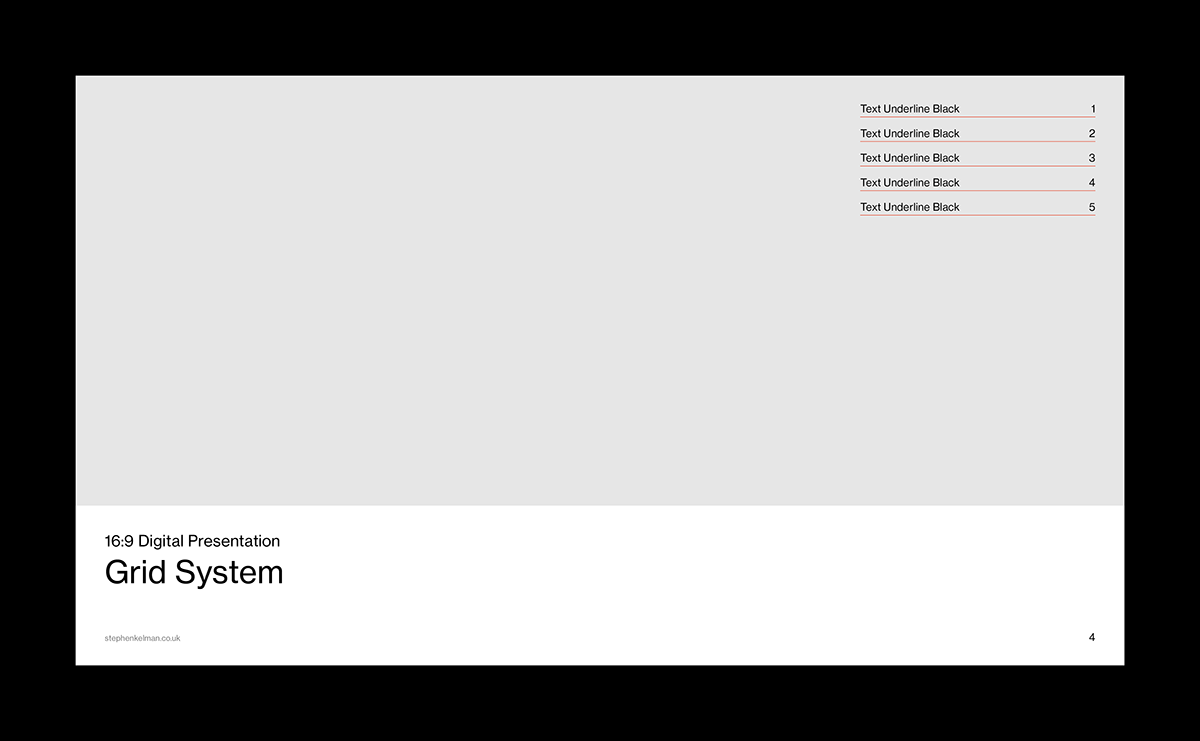 Stephen Kelman - Digital Presentation Grid System for InDesign