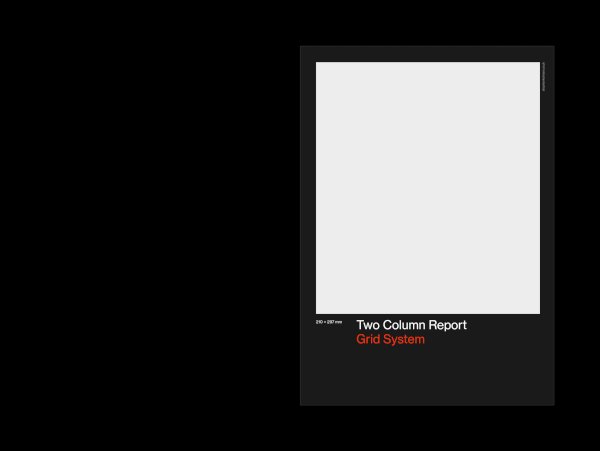 Stephen Kelman - A4 Two Column Report Grid System for InDesign