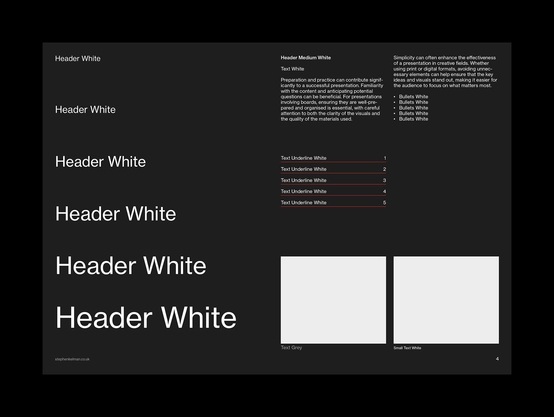 Stephen Kelman - A4 Presentation Grid System for InDesign