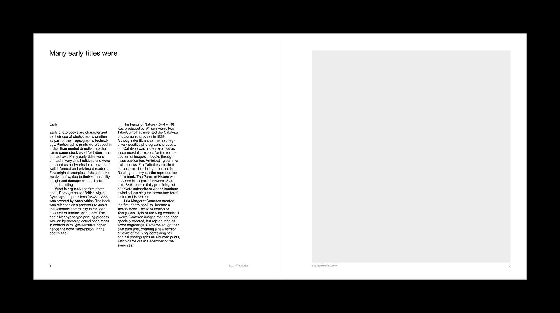 Stephen Kelman - Square Photobook Grid System for InDesign | Sans