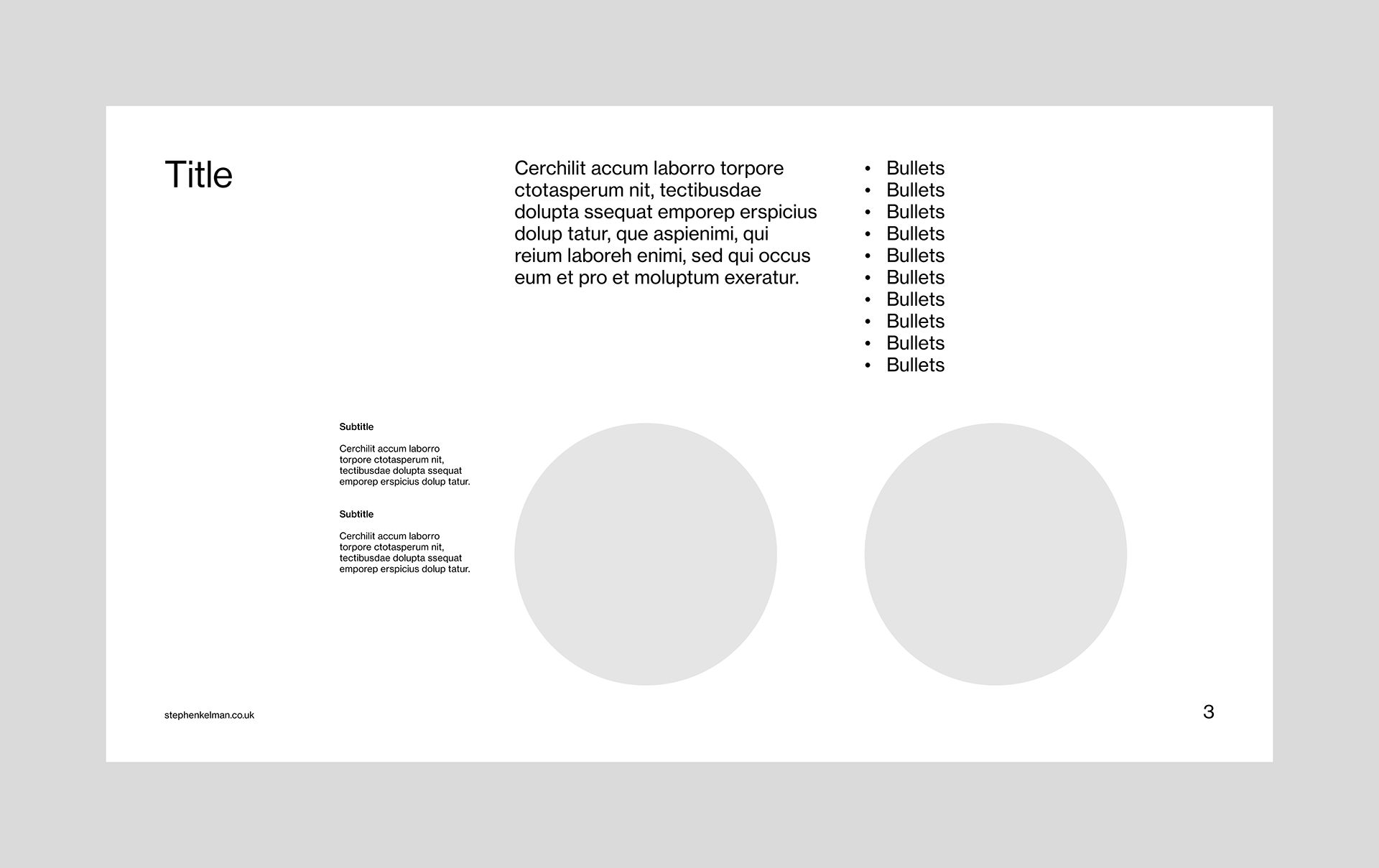 Stephen Kelman - Slide Deck Grid System for Adobe InDesign
