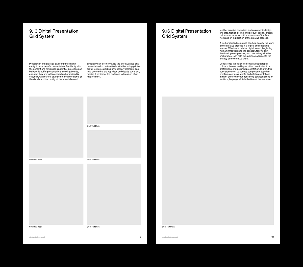 Stephen Kelman - Digital Display Grid System for InDesign | Portrait