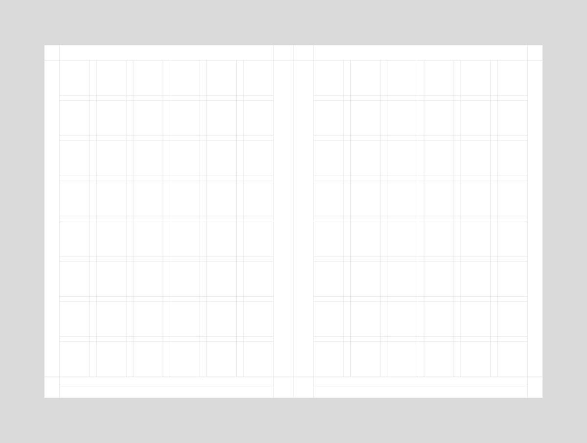Stephen Kelman - Serif Series A4 Portrait Grid System for InDesign