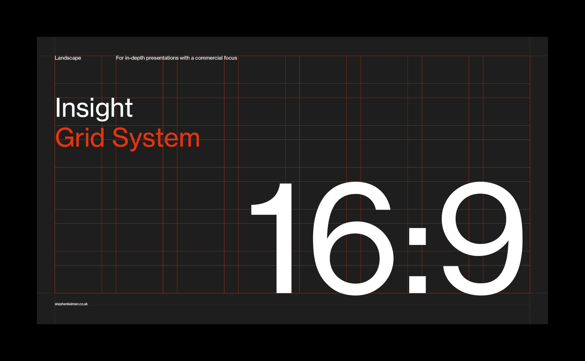 Stephen Kelman - Insight Presentation Grid System for InDesign