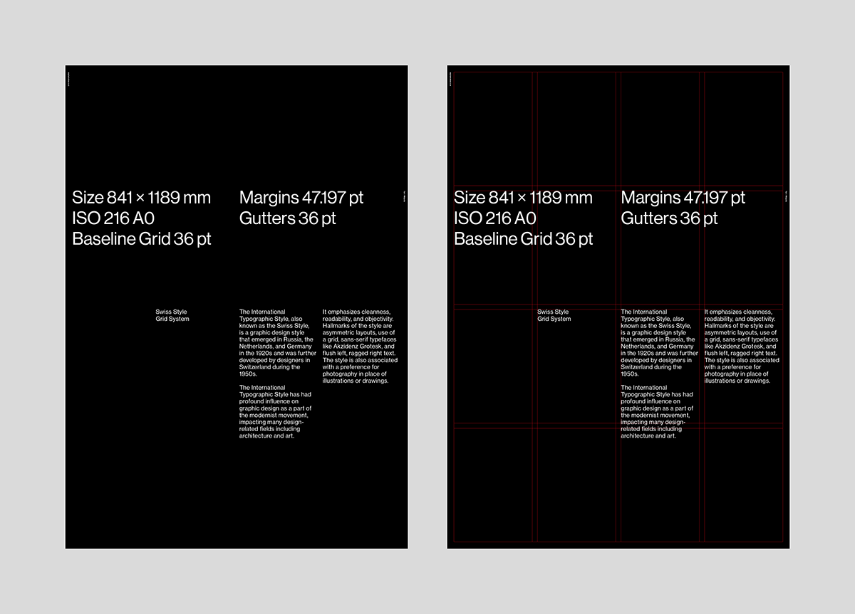 Stephen Kelman - Swiss Style Poster Grid System for InDesign