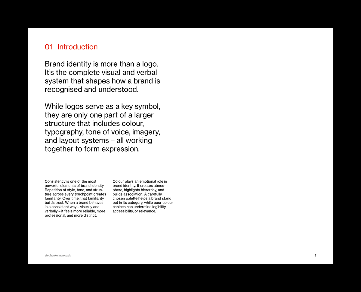 Stephen Kelman - Branding Guidelines Grid System – US Letter Landscape