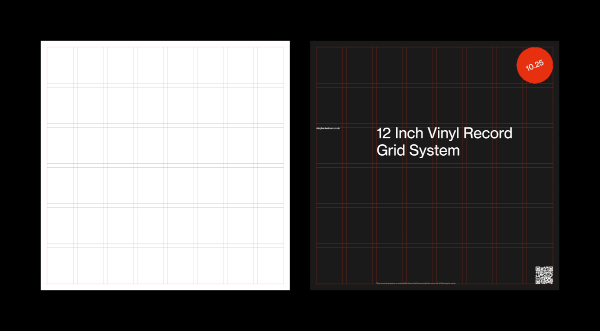 Stephen Kelman - 12 Inch Vinyl Record Sleeve Grid System for InDesign