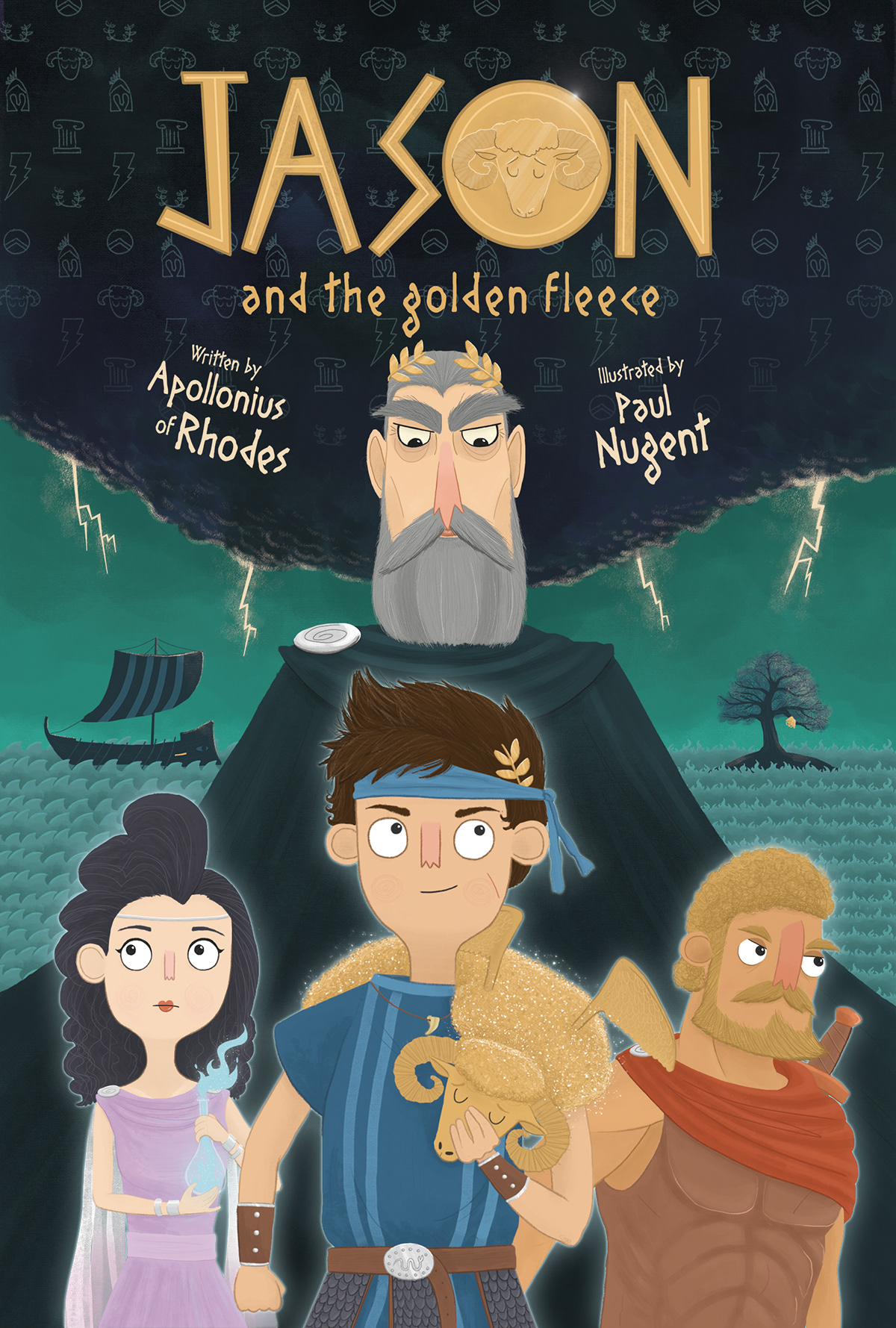 Paul Nugent Illustration - Jason and the Golden Fleece Book Illustration