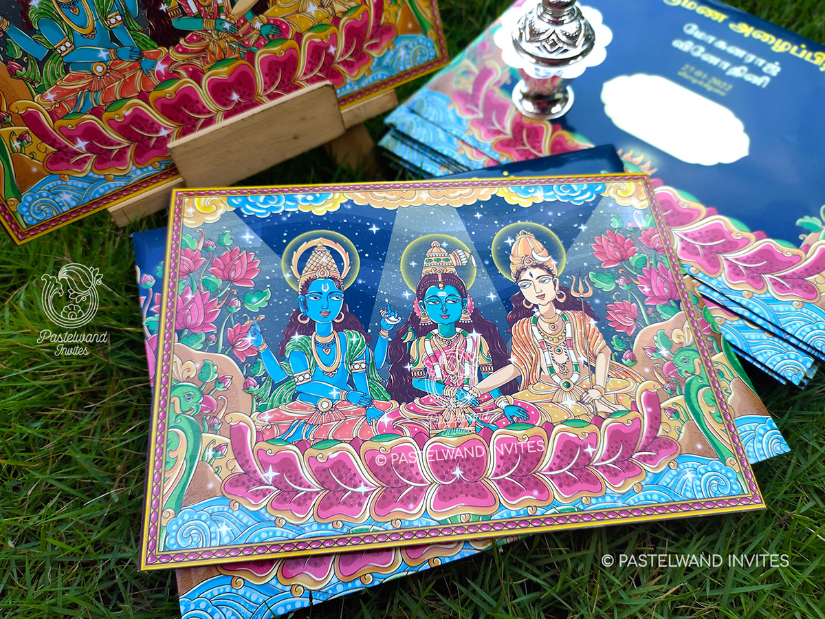 Pastelwand Studios - The Madurai Wedding - Chitrasutra Invite