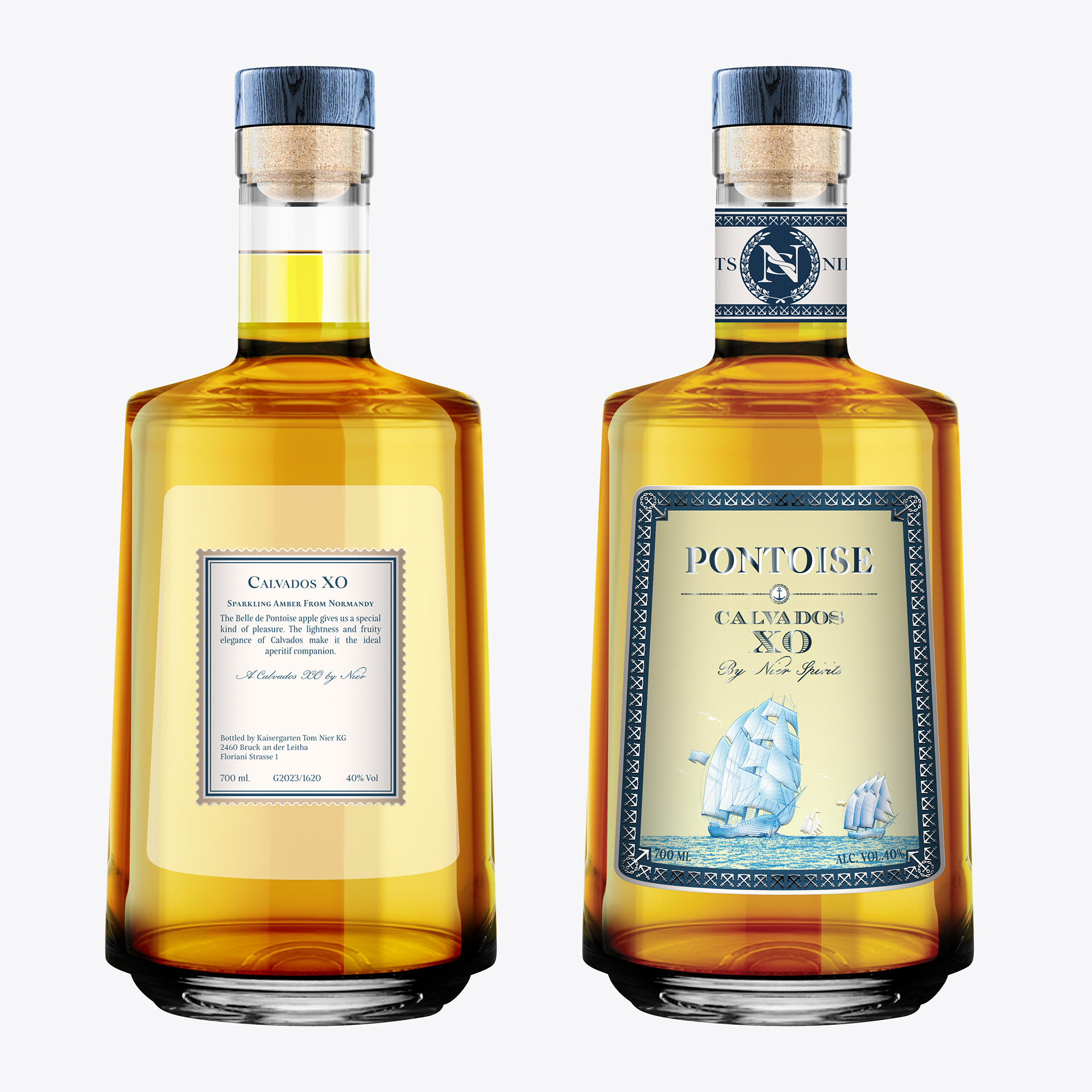 Premium Label Design - Gin, Calvados XO, Whisky and Rum
