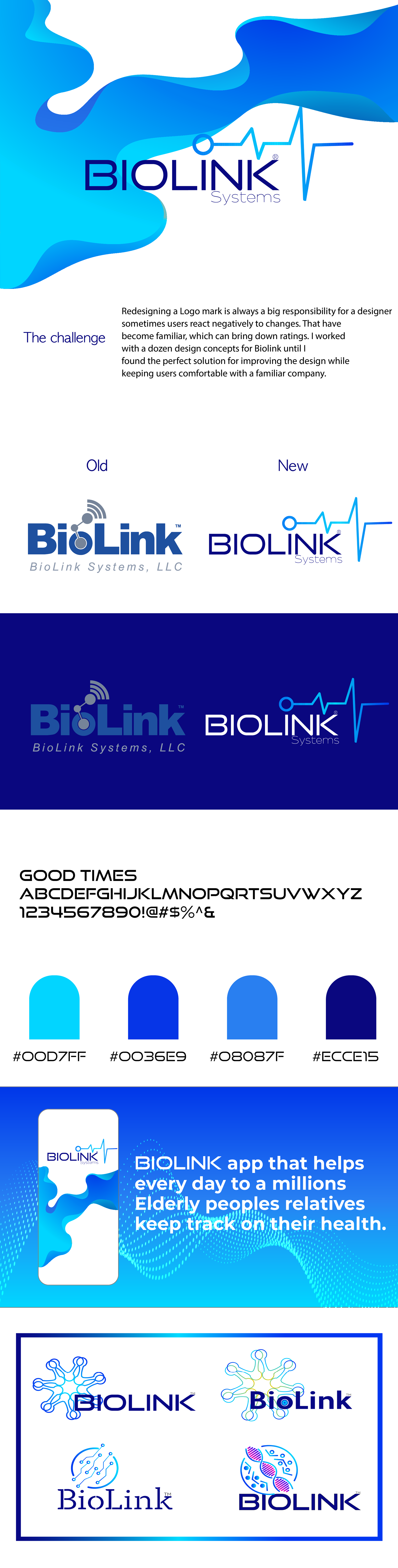 Guliza Maksatova - BioLink - Logo Design