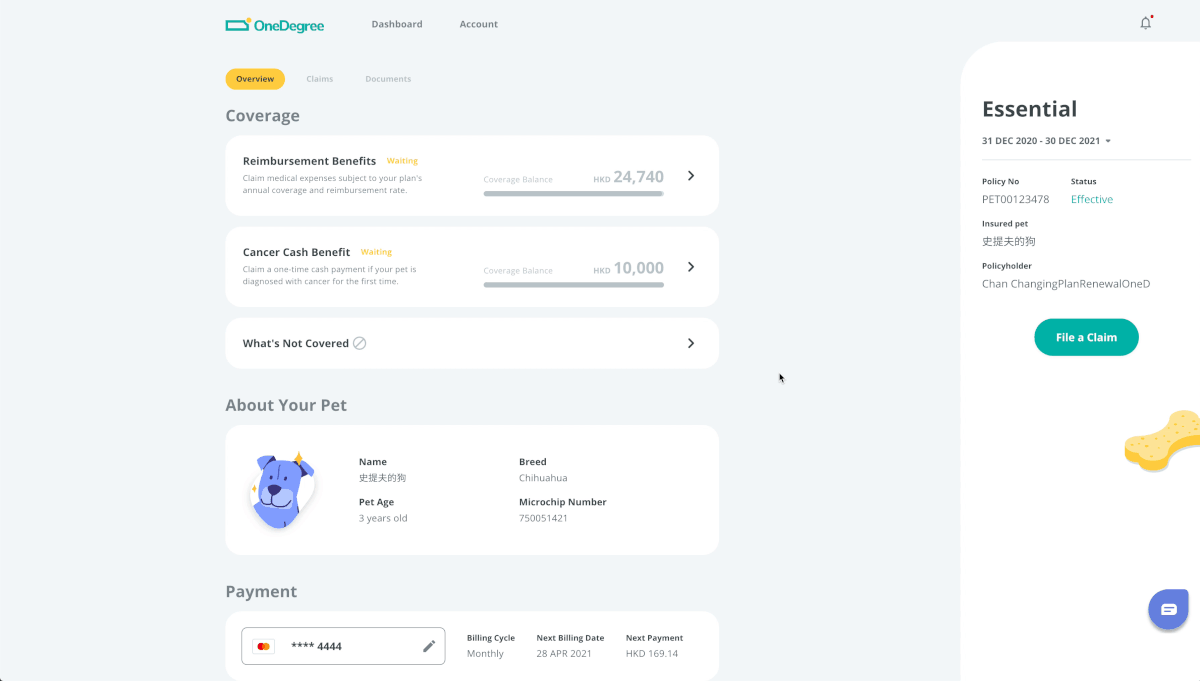 Robert PC Chang Portfolio - OneDegree