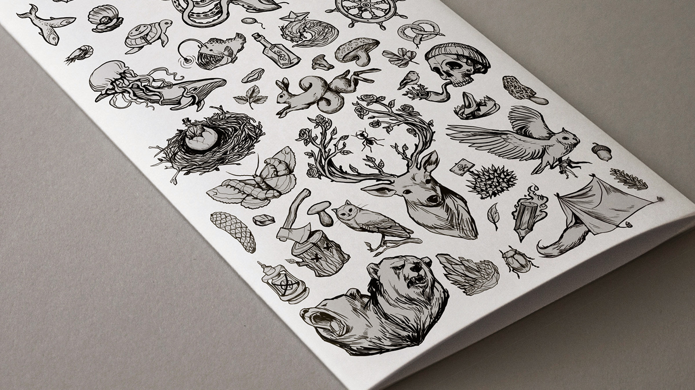 Marija Tiurina - The Job Interview - A4 ink drawing