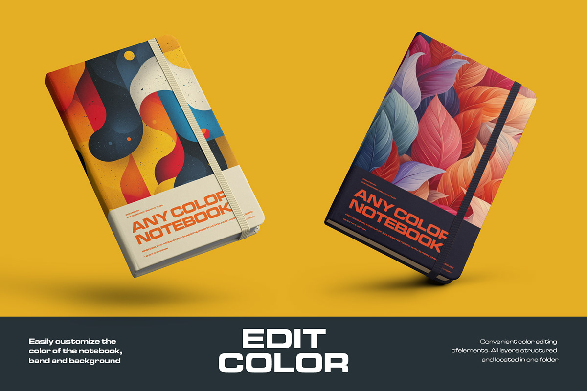 Creative Team December. dsgn - Mockup of Notebook +1 Free +Procreate