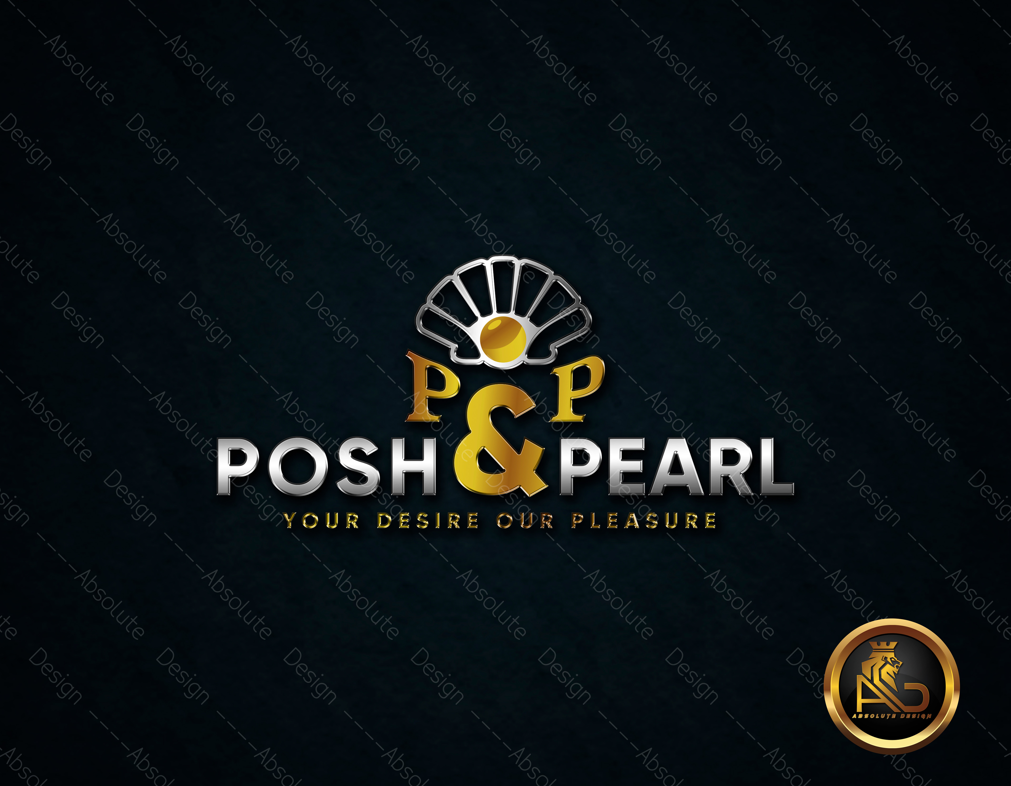 PRANTO.GFX (Sr. Branding Designer) - Logo Design for Posh & Pearl
