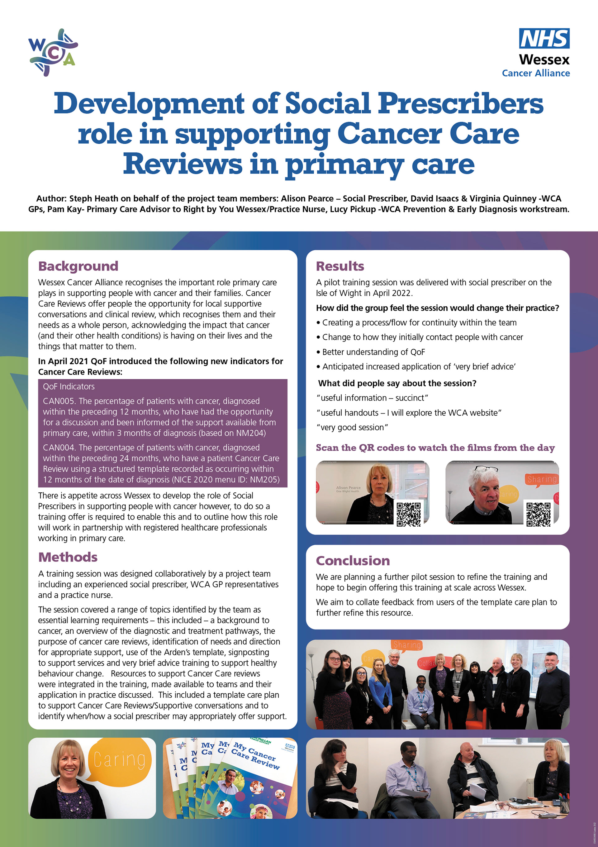 Copia - Cancer Care Reviews & Social Prescribers