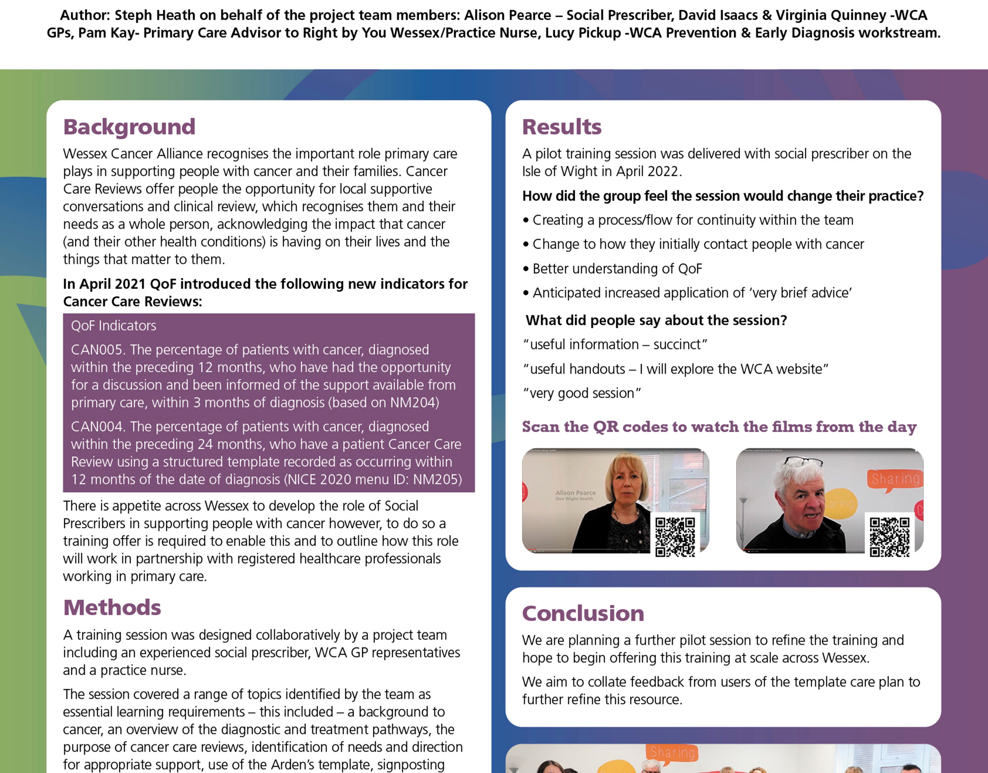 Copia - Cancer Care Reviews & Social Prescribers