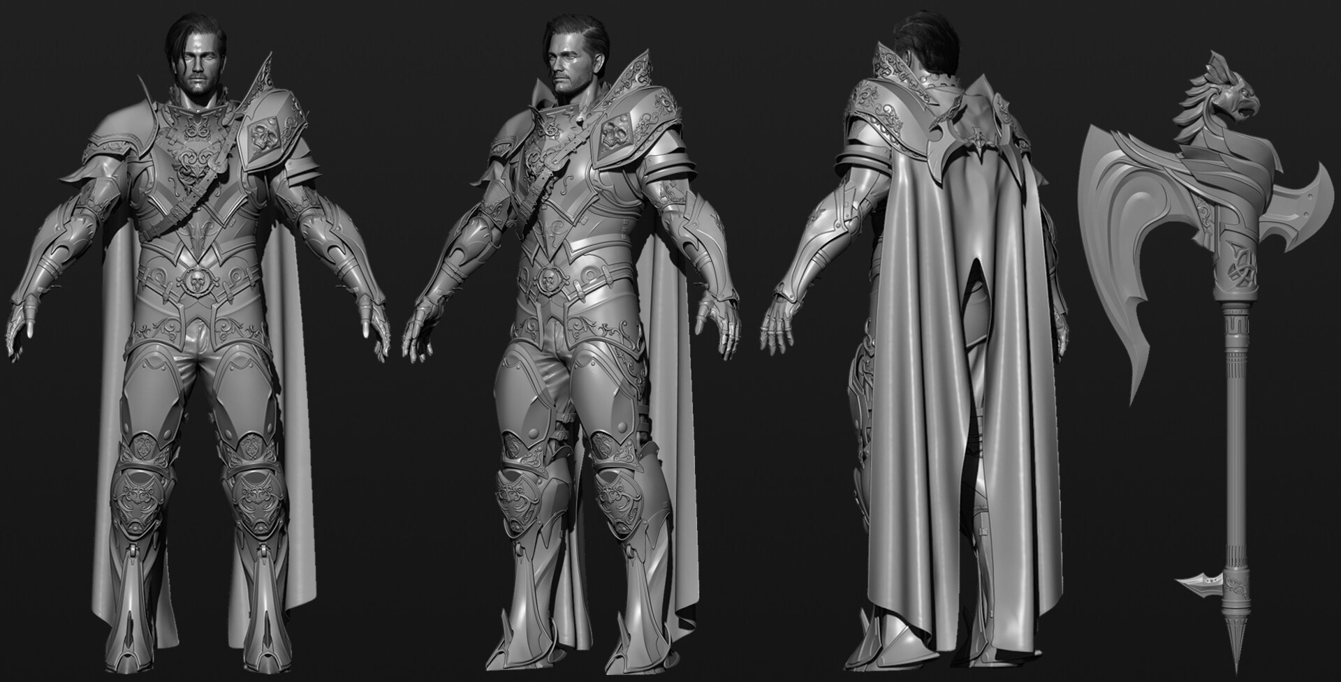 Denirio Thompson - 3d knight character model