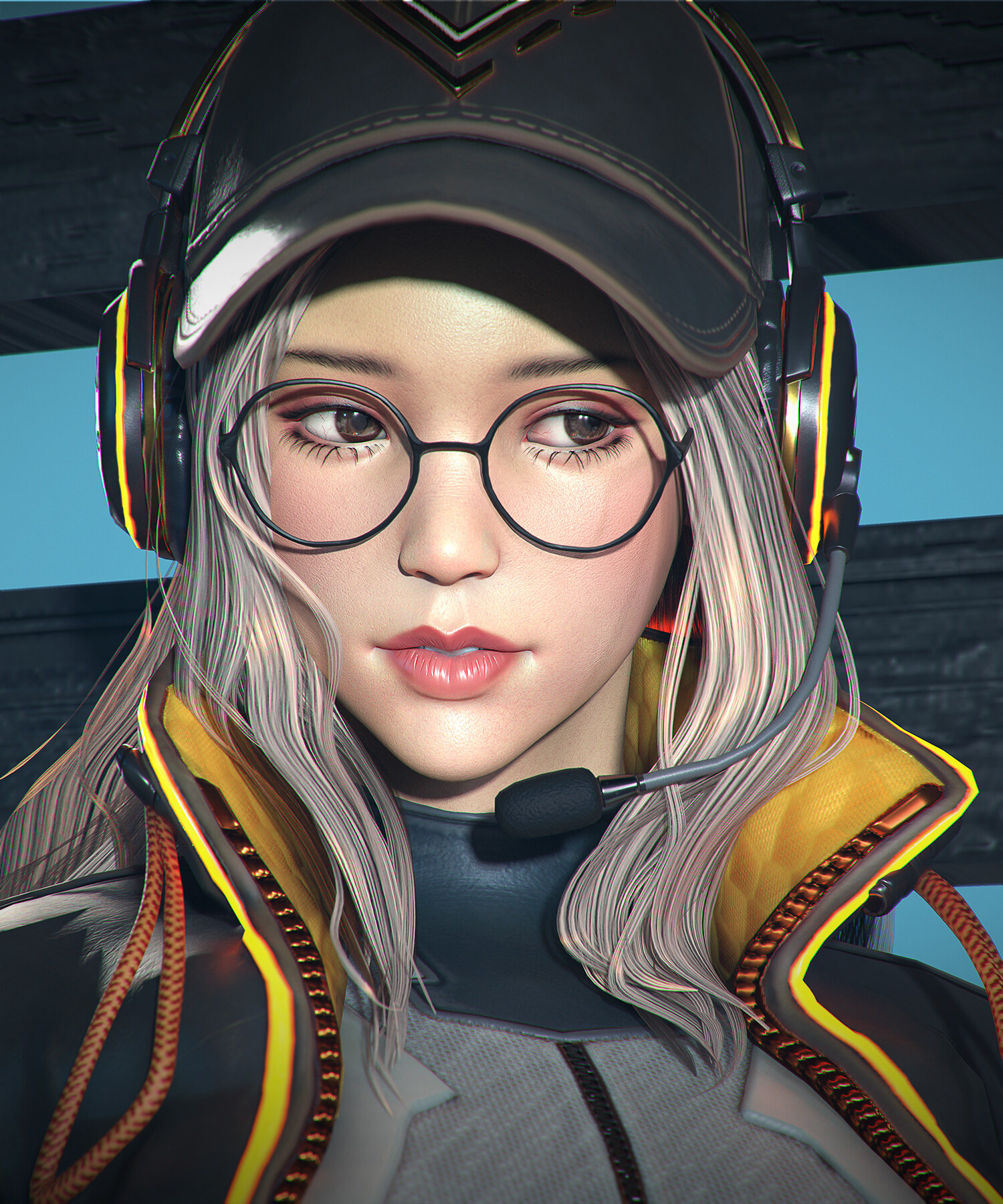 Denirio Thompson - Cyberpunk 3d girl character