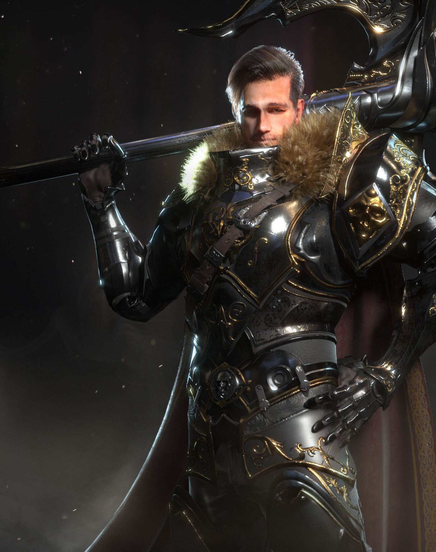 Denirio Thompson - 3d knight character model