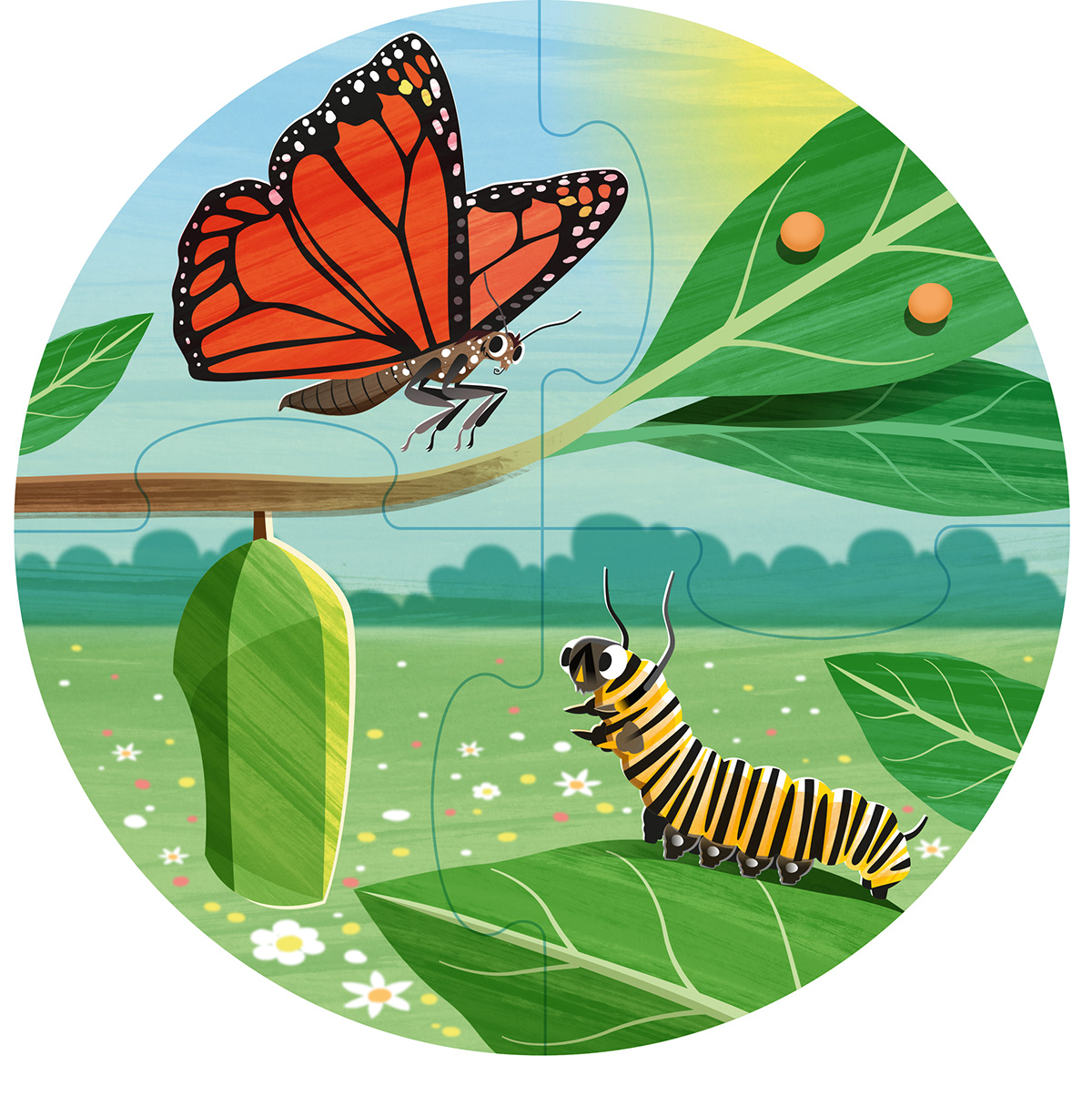 Mark Ruffle - Life cycle puzzle artwork