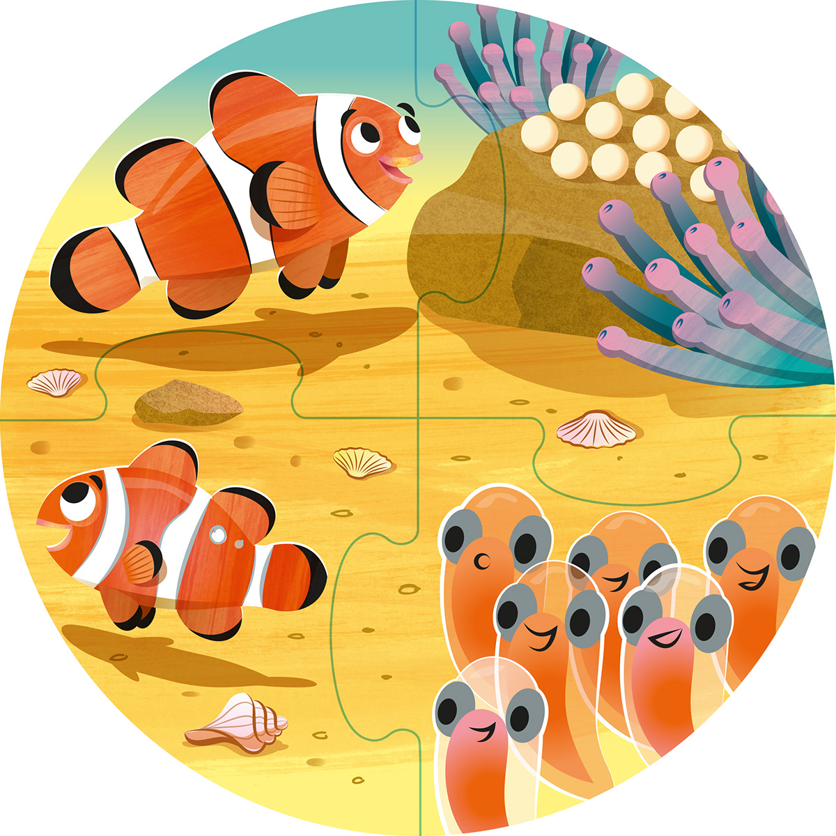 Mark Ruffle - Life cycle puzzle artwork