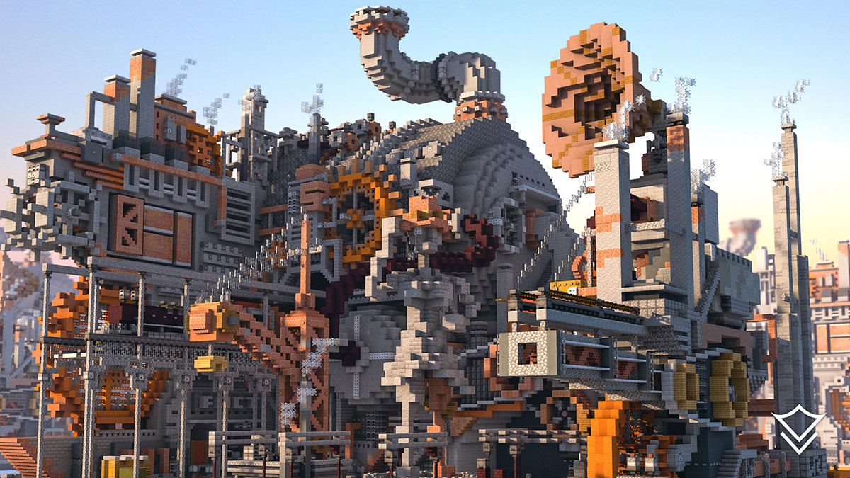 Varuna - Professional Minecraft Builders & Developers - Steampunk Factory