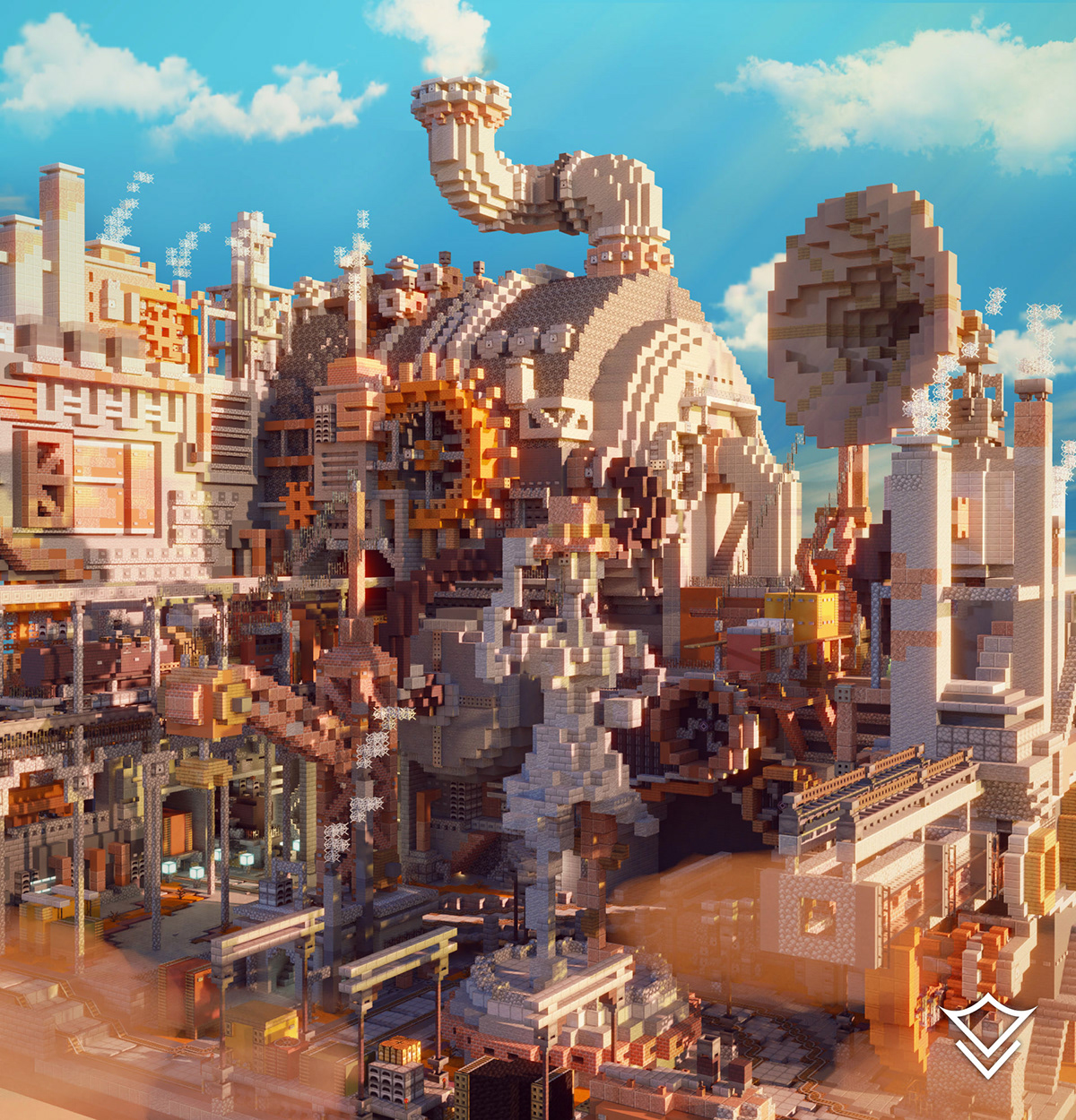 Varuna - Professional Minecraft Builders & Developers - Steampunk Factory