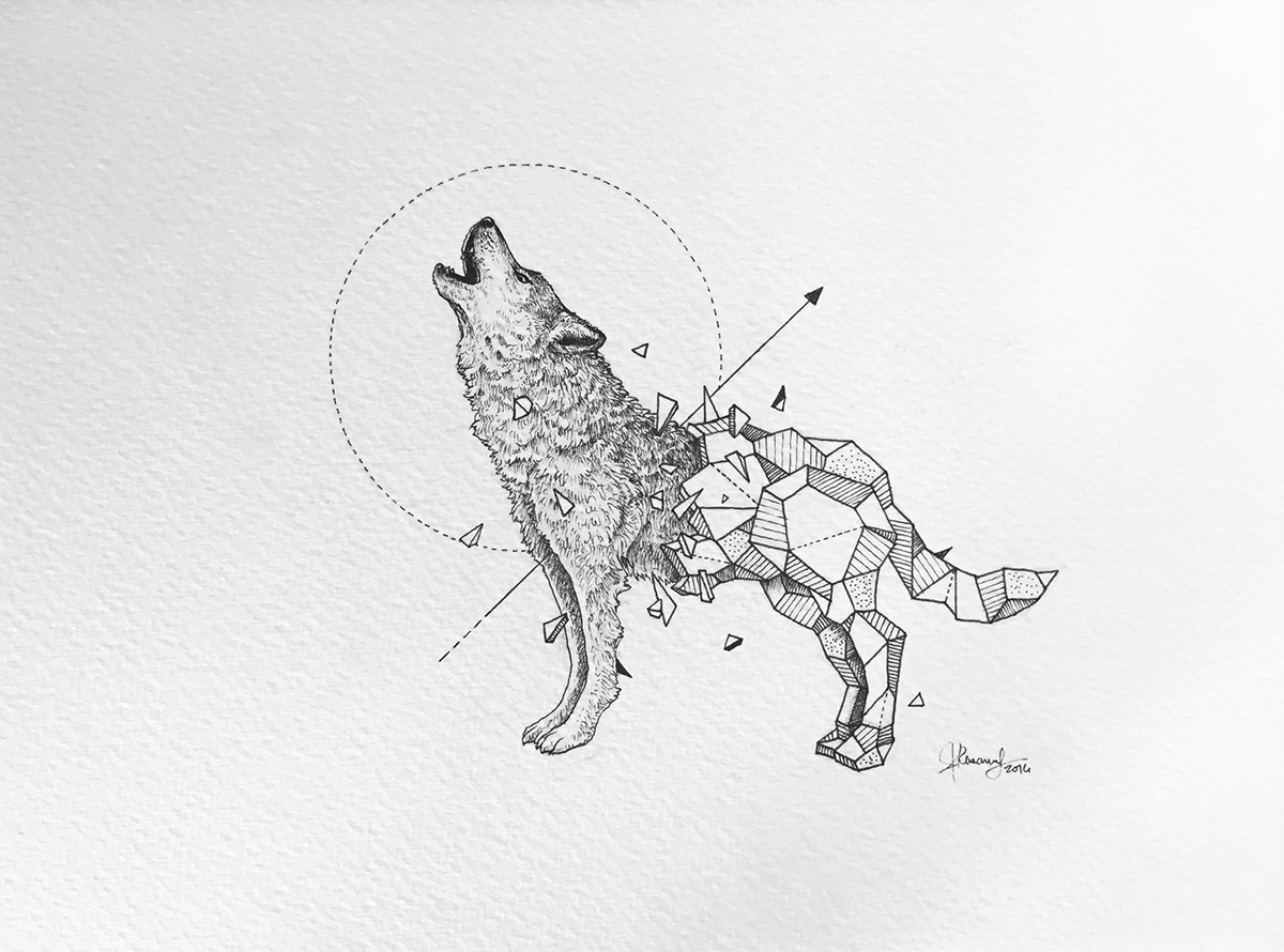 Kerby Rosanes : Illustrator : Portfolio - Geometric Beasts