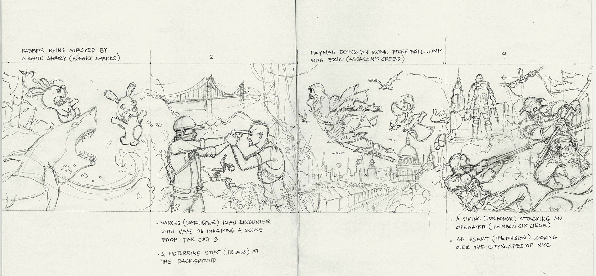 Kerby Rosanes : Illustrator : Portfolio - Ubisoft x Kerby