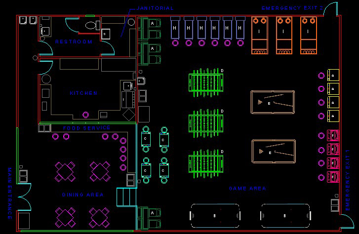 Restaurant Kitchen Layout Autocad