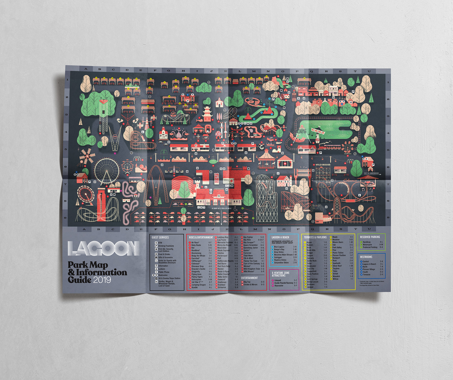 Russ Gray Graphic Design and Illustration - Lagoon Map