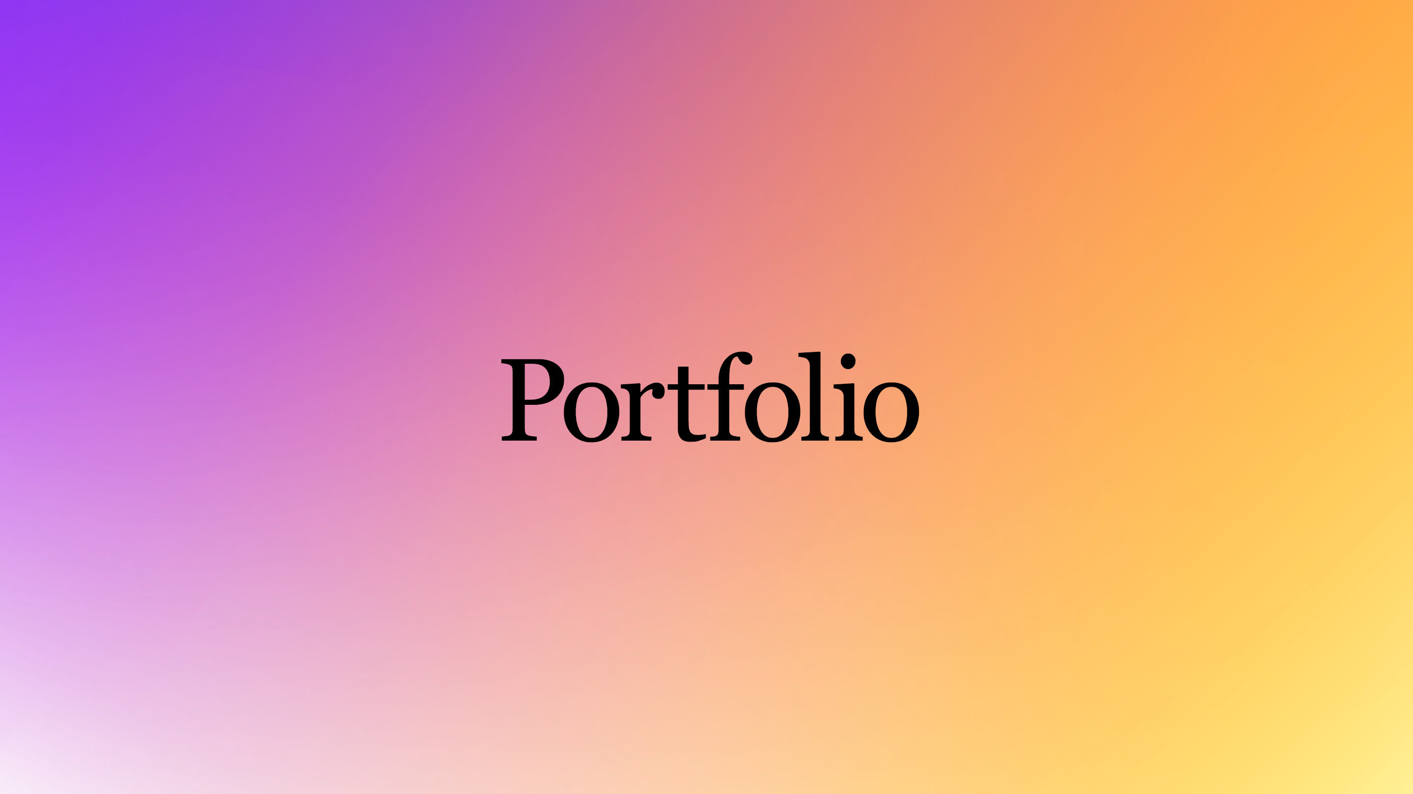 Jon Temple → PORTFOLIO