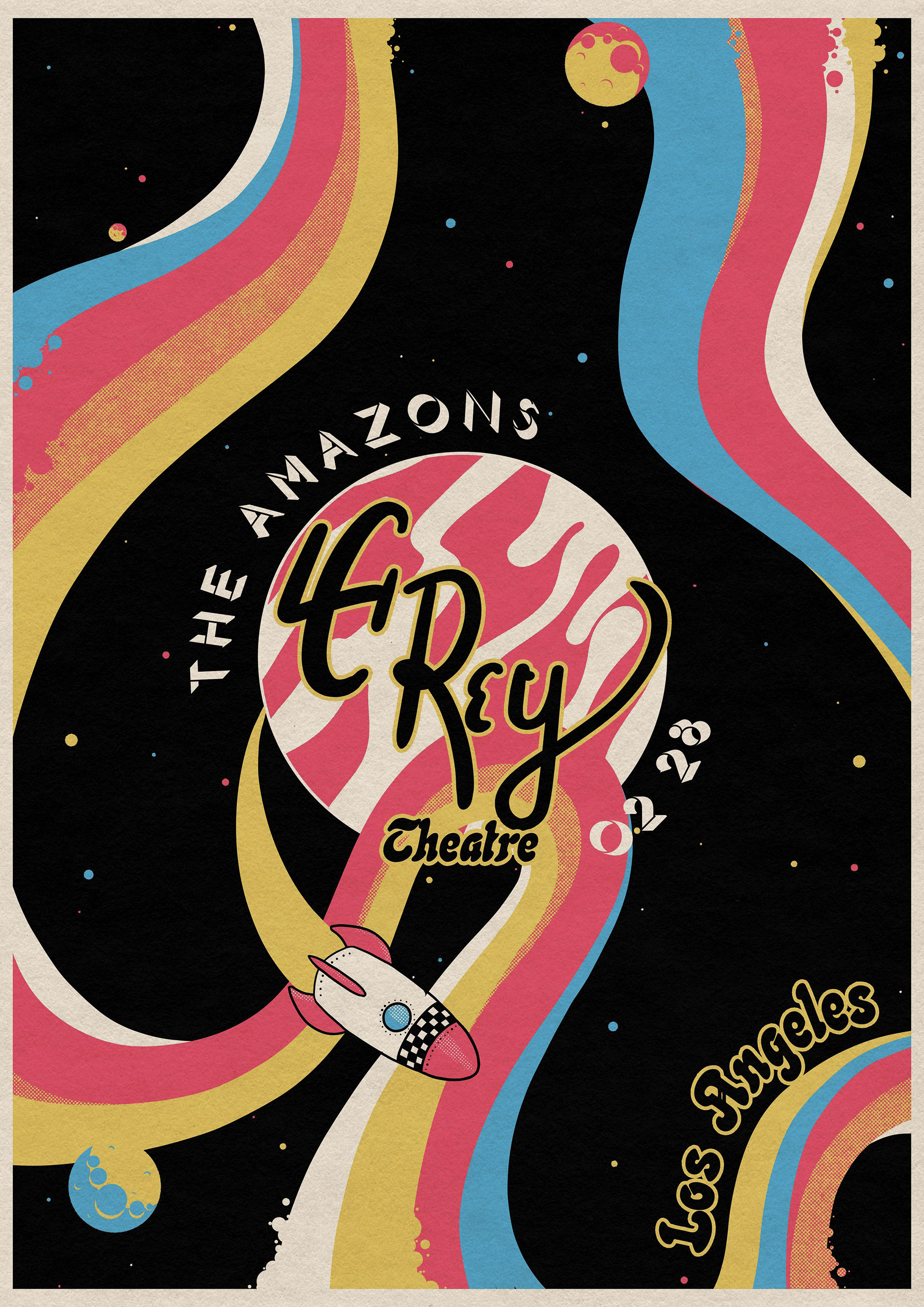 cja Art - El Rey Rocket Poster // The Amazons