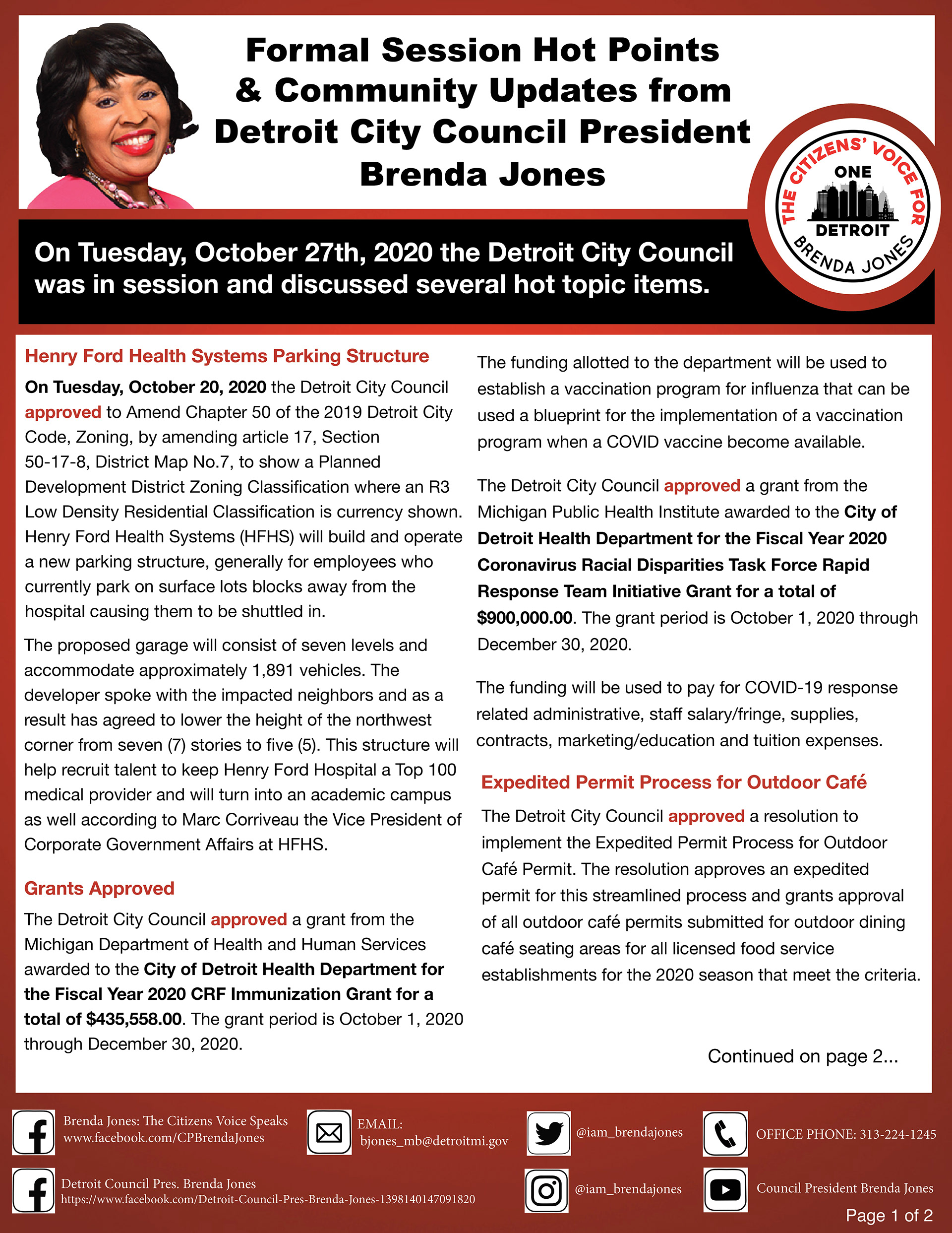 Kai Hamill - Newsletters and Flyers