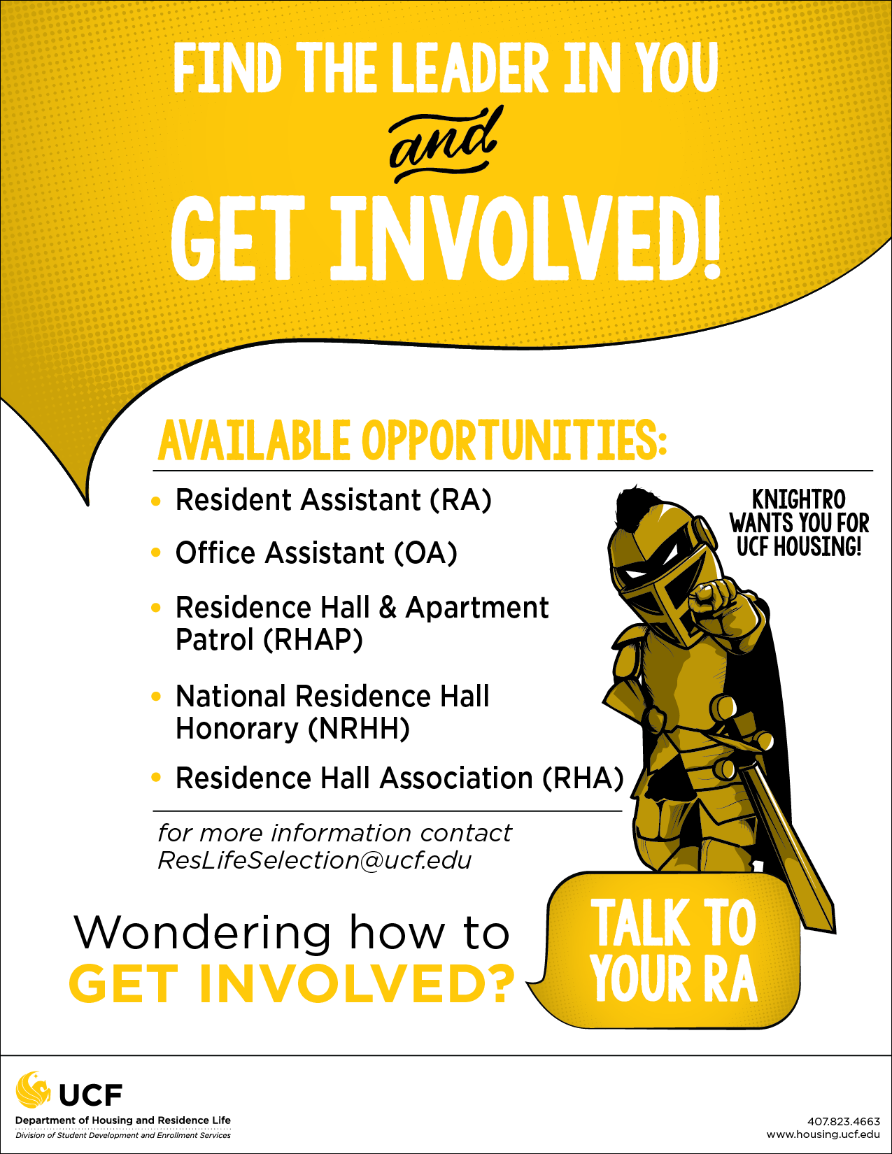 Erin Geib - Illustrations & Flyers created for UCF Housing